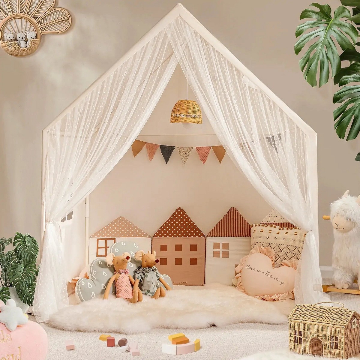 Click here for Tiny Land Large Space Playhouse with Star Lights -... prices