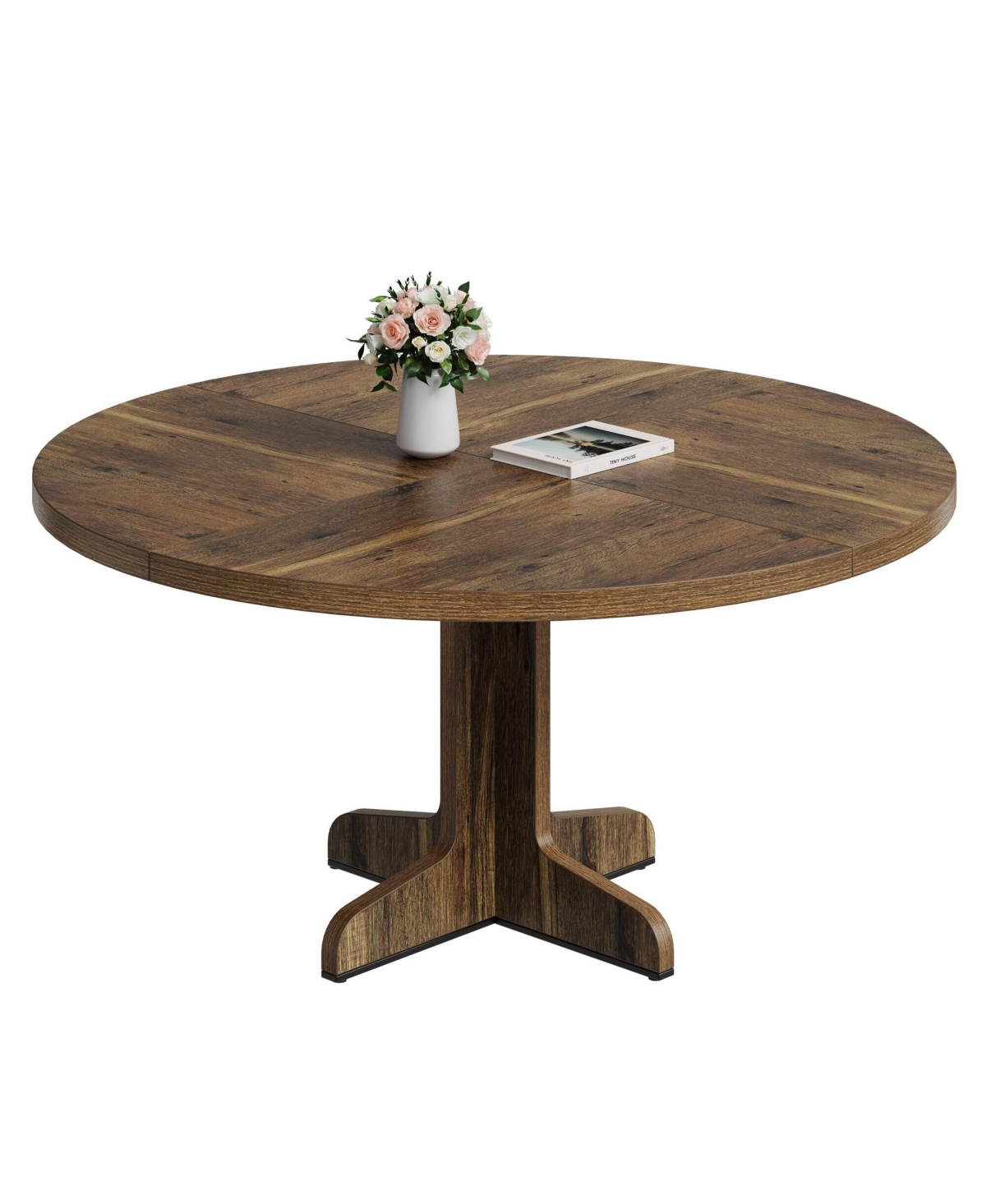 Click here for gaomon 47 Round 4-Person Farmhouse Dining Table prices