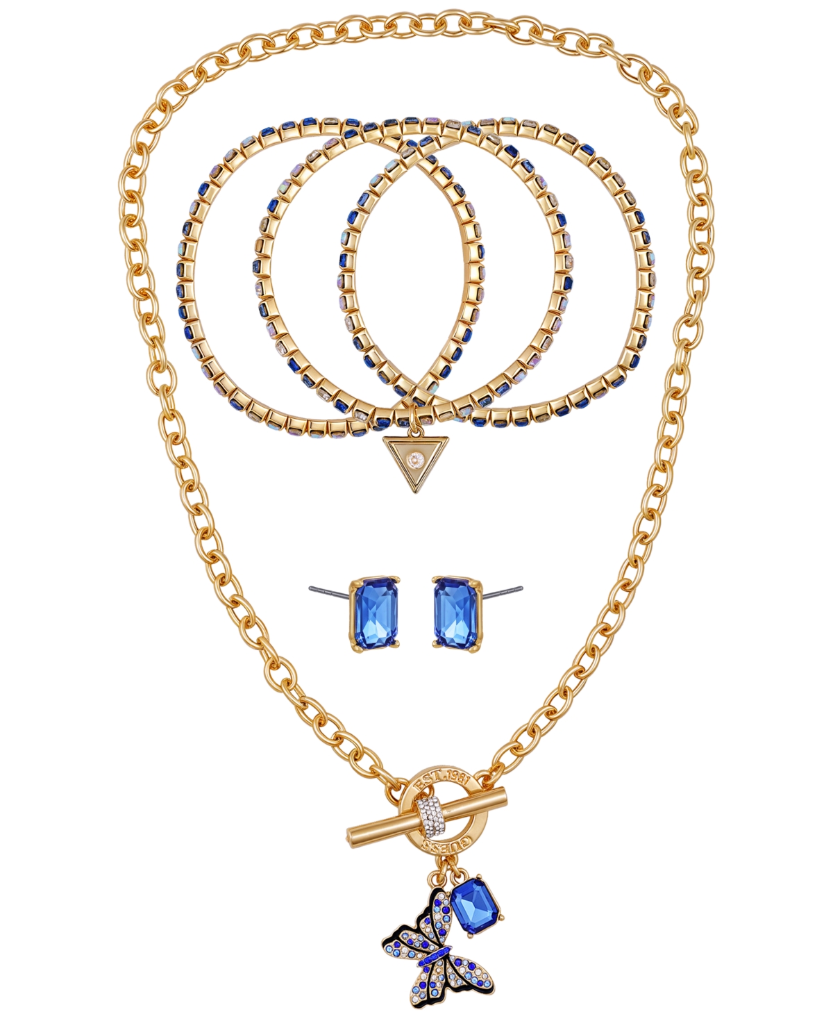 Click here for Guess 3-Pc. Rose Gold-Tone Necklace  Bracelet & St... prices