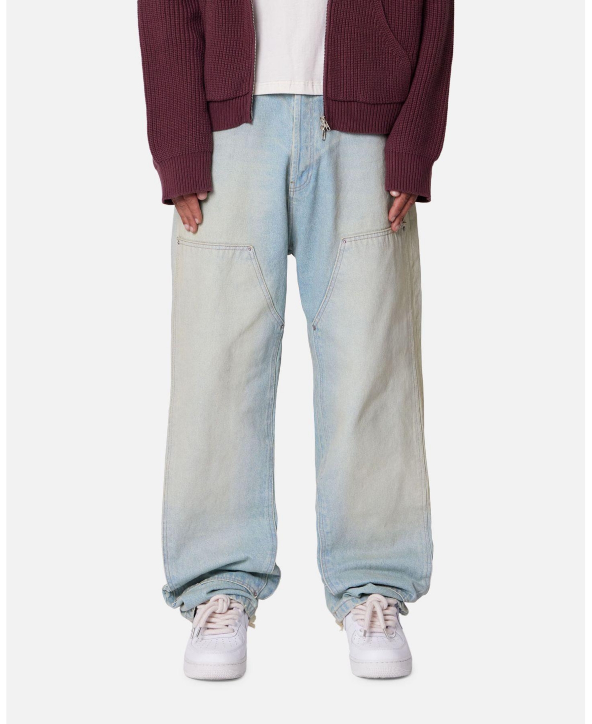 Click here for mnml Mens Ultra Baggy Western Jeans - Blue prices