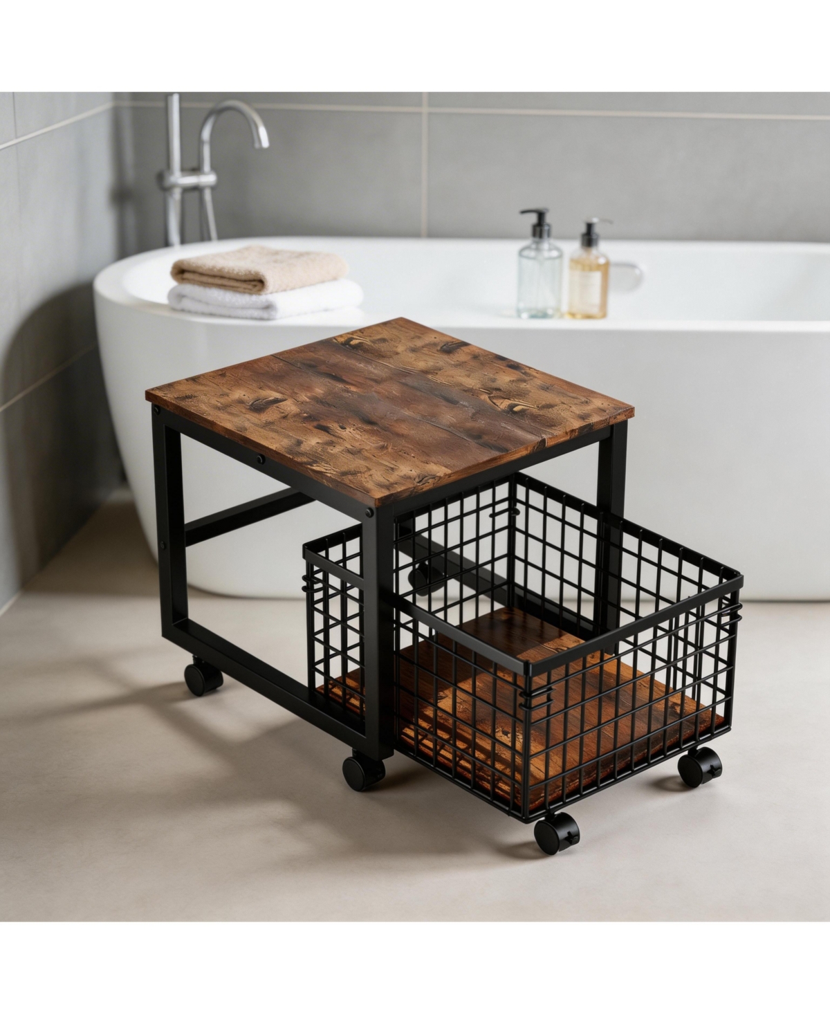 Click here for Homfan Heavy Duty Rolling Storage Cart with Drawer... prices