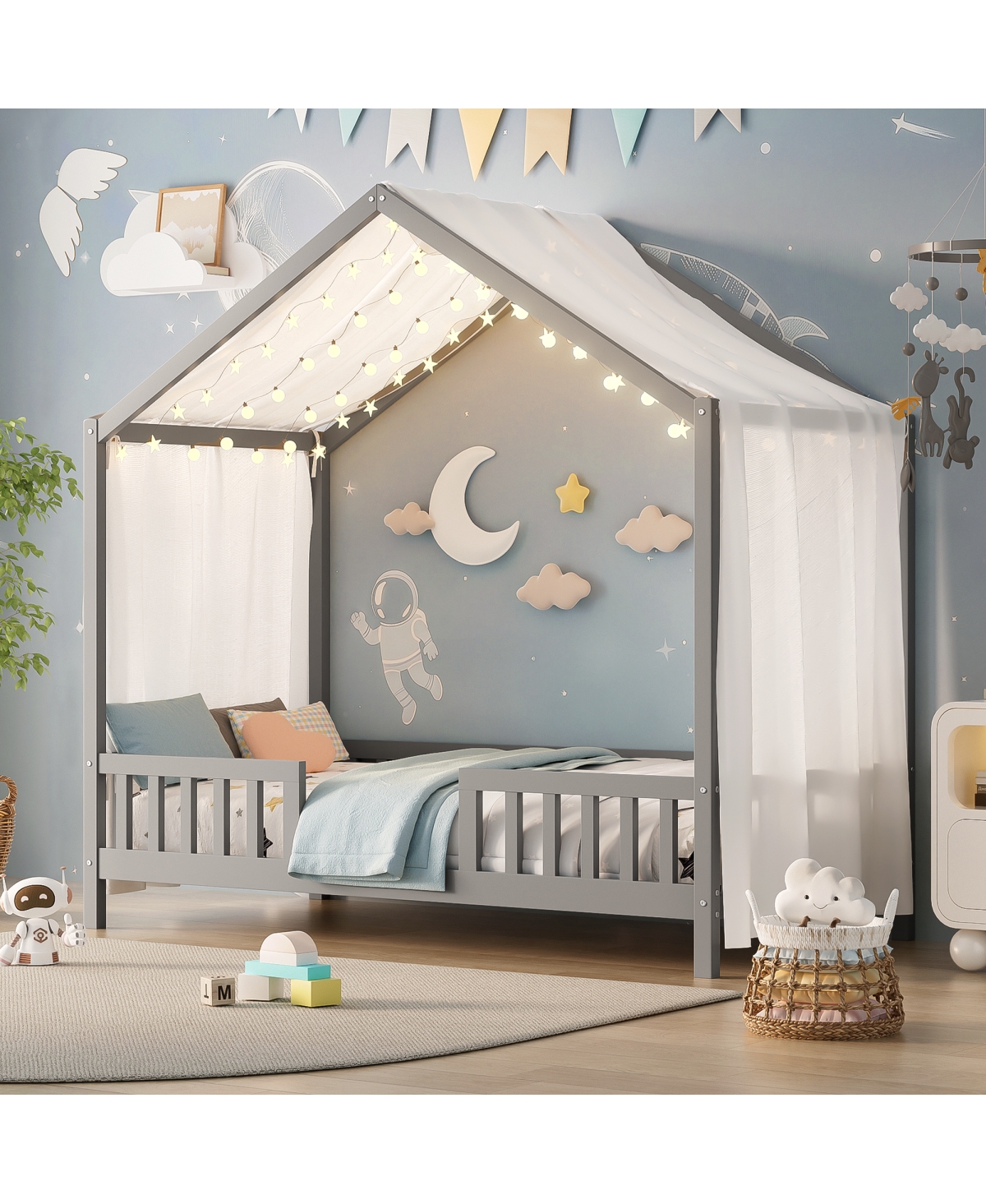 Click here for Streamdale Furniture Montessori House Floor Bed wi... prices