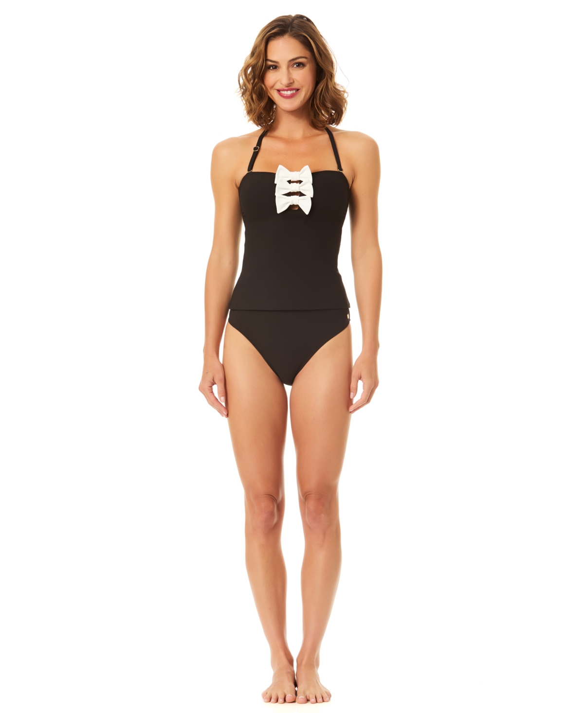 Click here for CeCe Womens Strapless Bandeau Neck Bow Tankini Top... prices