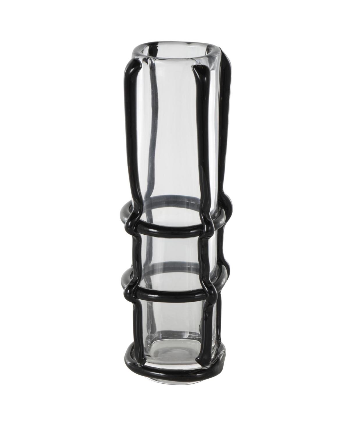 Click here for Rosemary Lane 15 Handmade Glass Vase - Black prices