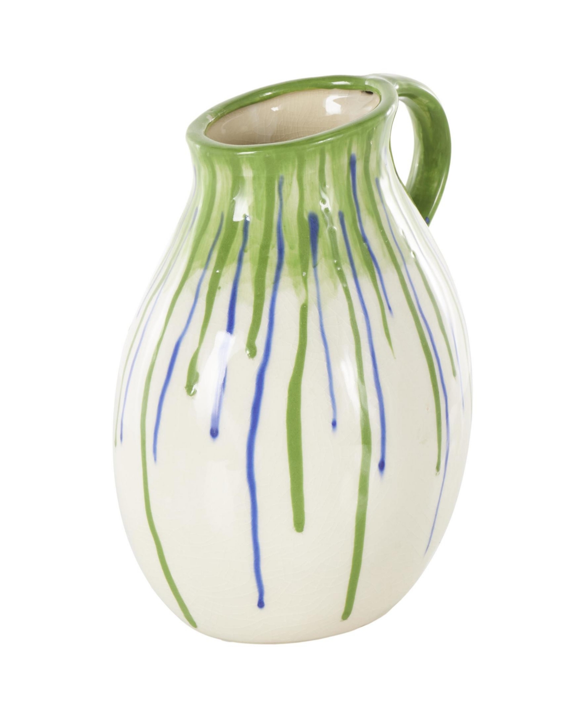 Click here for Rosemary Lane 11.15 Ceramic Abstract Vase - Green... prices