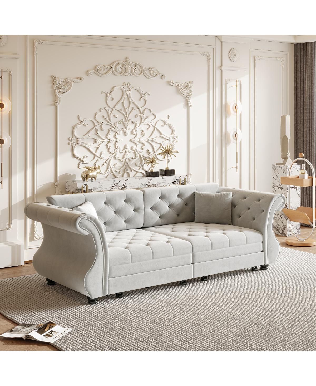 Click here for Streamdale Furniture Oversized Chesterfield Velvet... prices