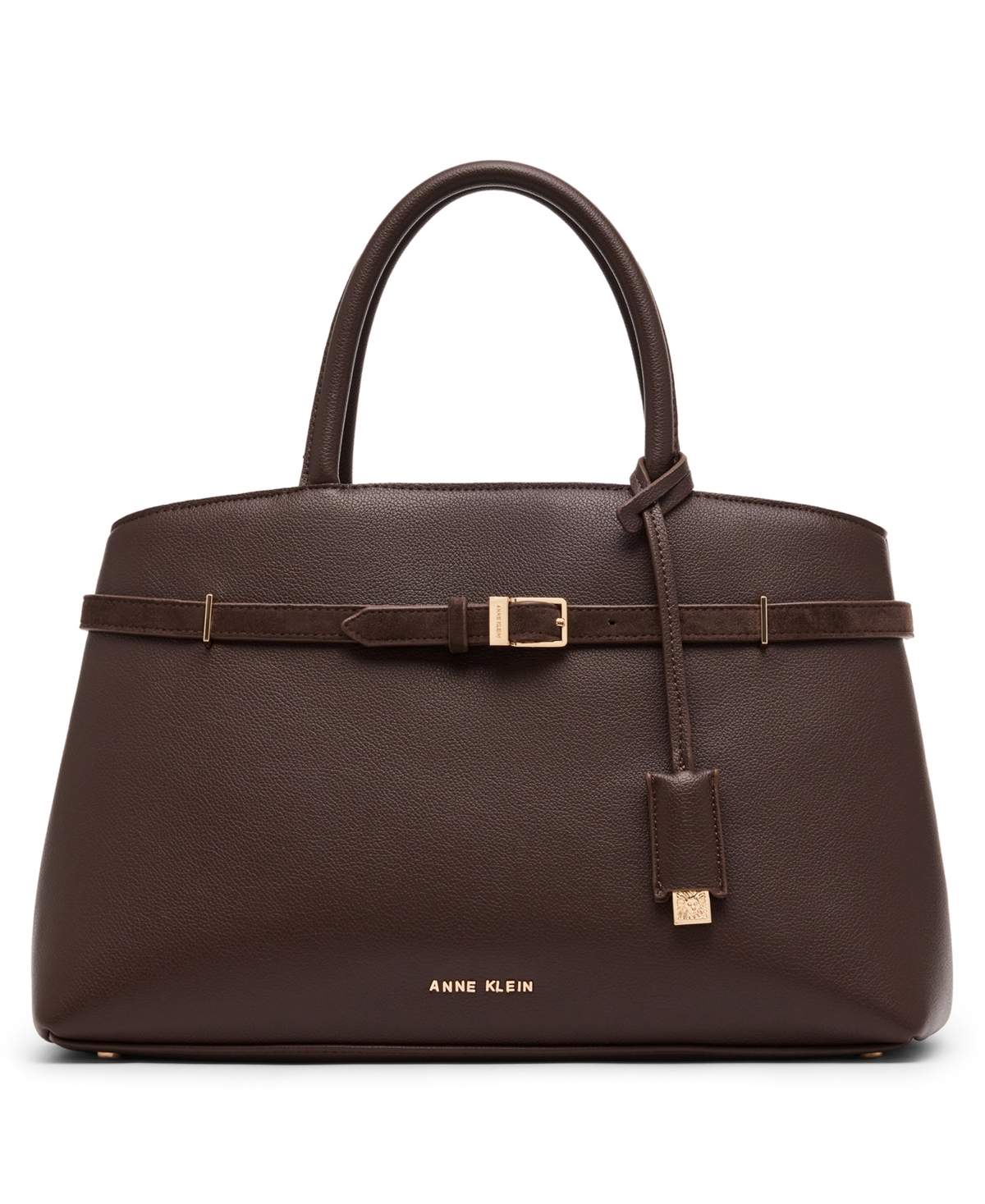 Click here for Anne Klein Medium Belted Satchel Handbag - Brown prices