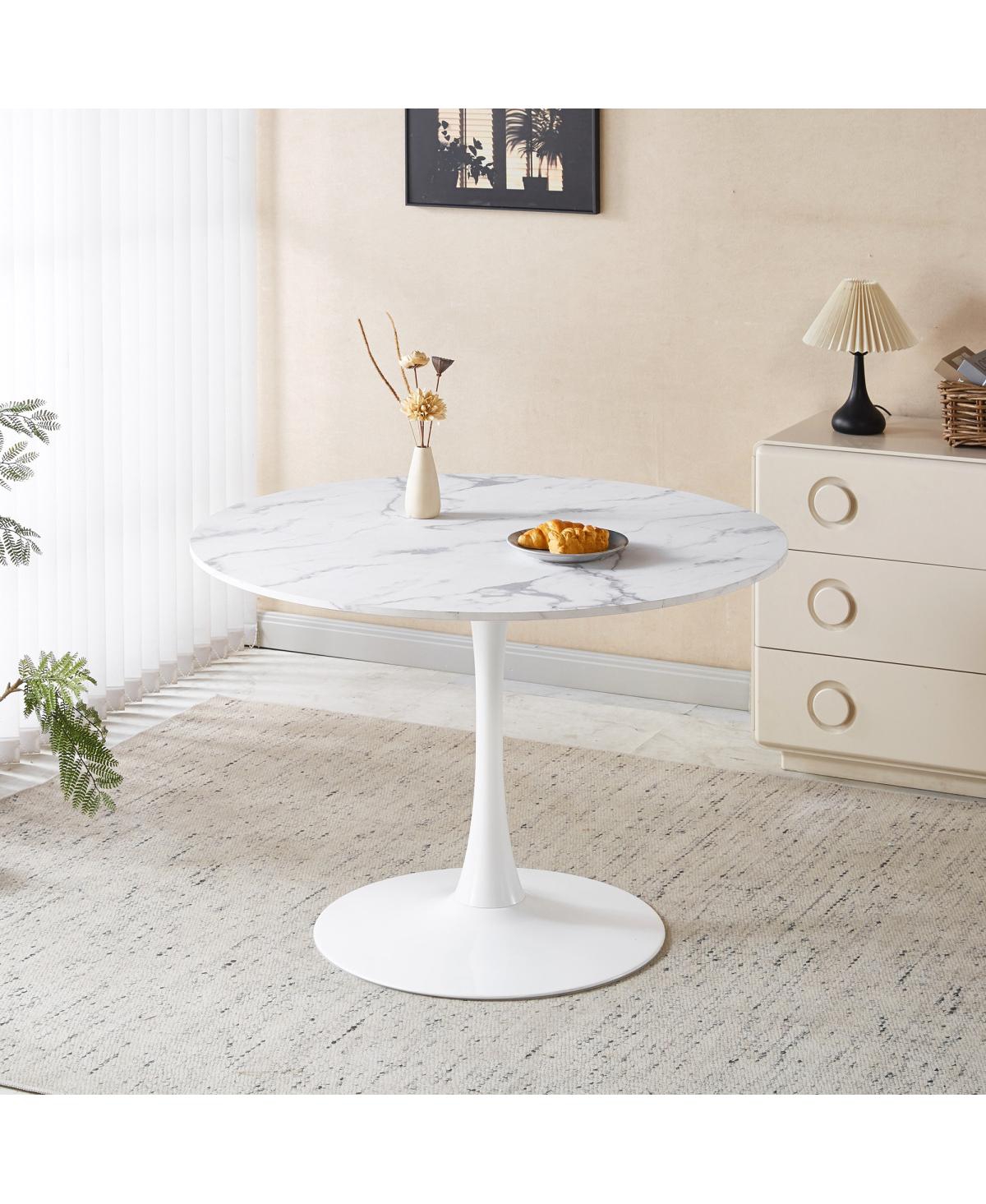 Click here for Streamdale Furniture Marble Tulip Dining Table - W... prices