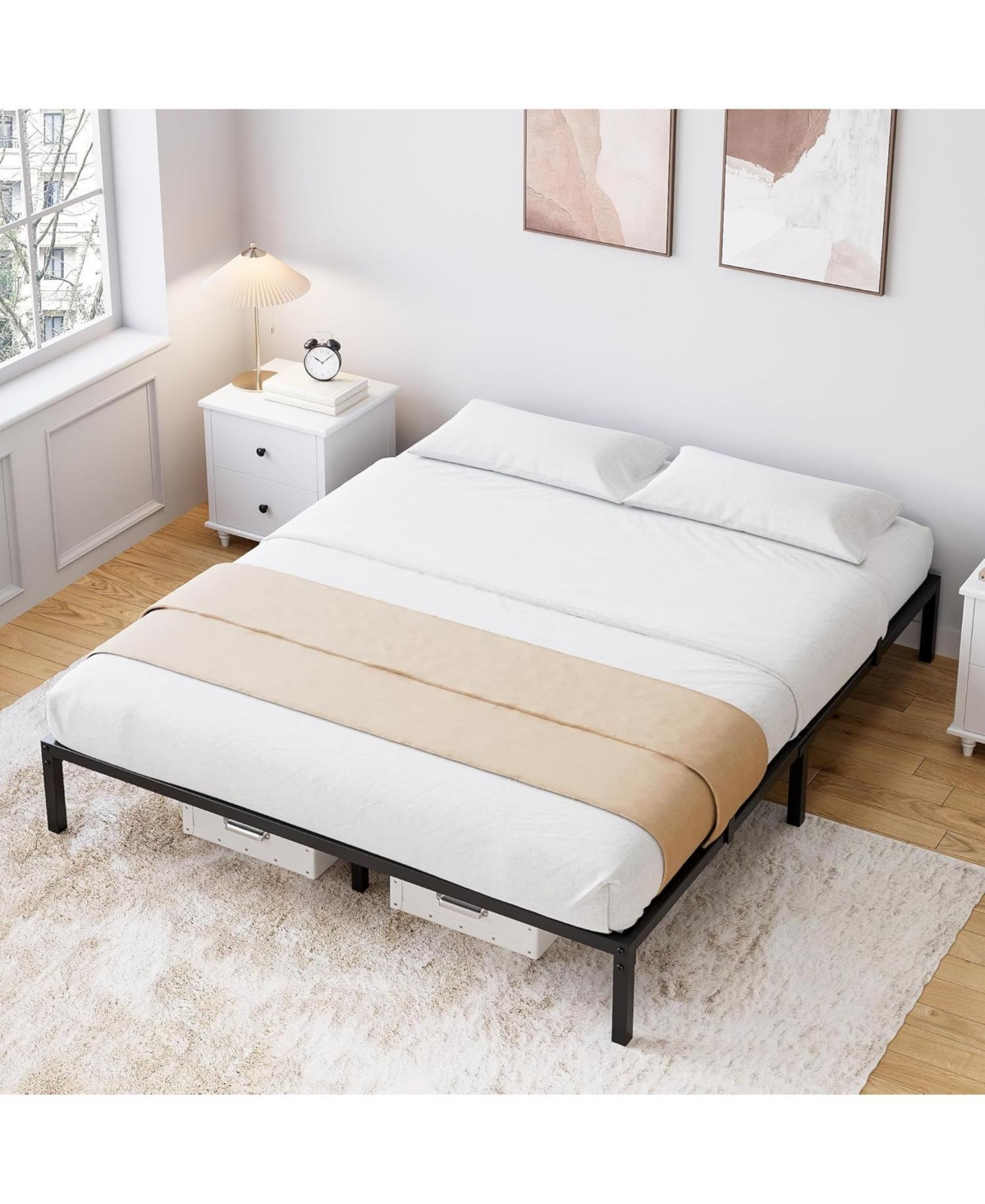 Click here for gaomon 12 Heavy Duty Metal Platform Bed Frame  No... prices