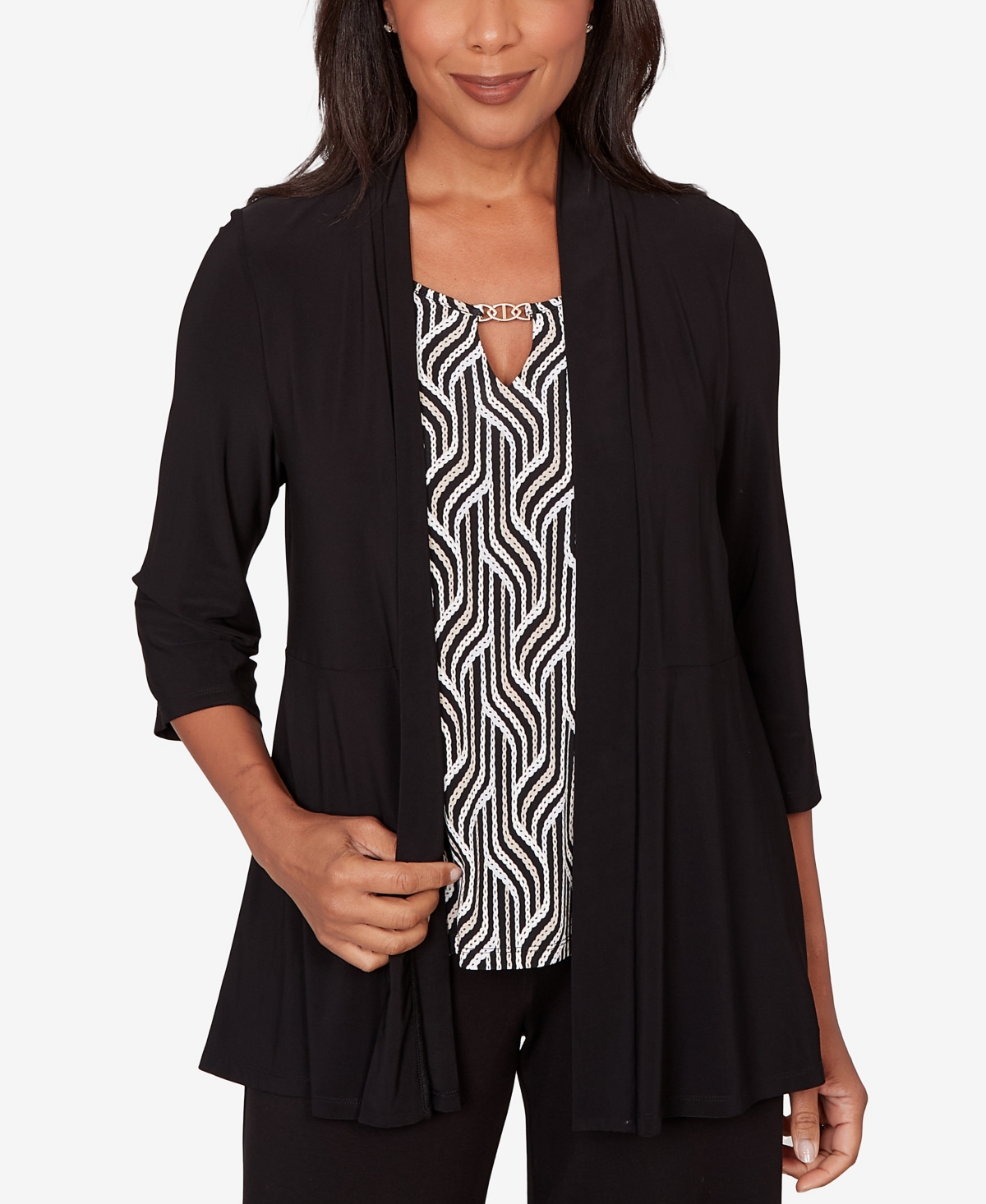 Click here for Alfred Dunner Womens Seville Border Print Two in O... prices