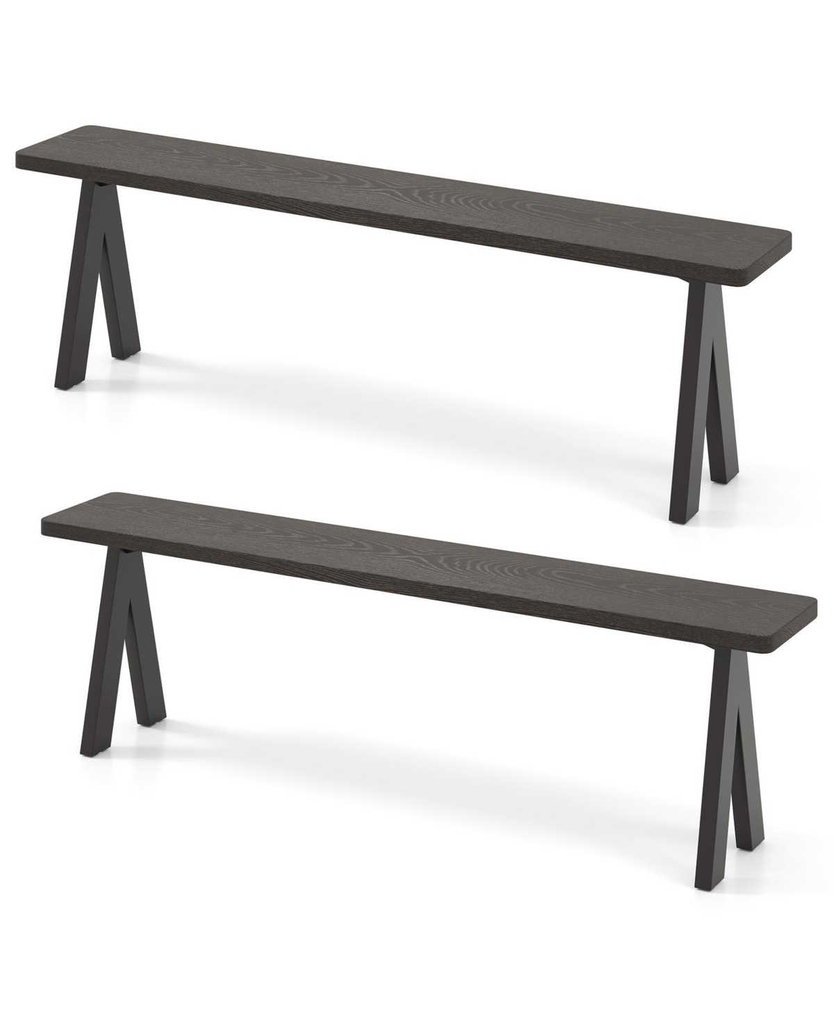 Click here for Sugift 3-Person Outdoor Bench Set of 2 with 800 Lb... prices