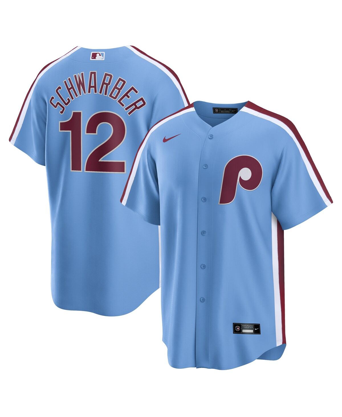 Click here for Nike Mens Kyle Schwarber Light Blue Philadelphia P... prices