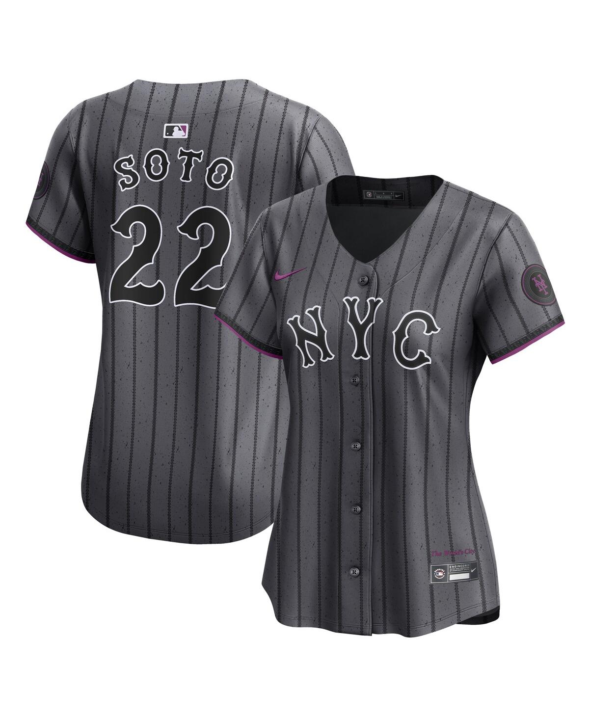 Click here for Nike Womens Juan Soto Gray New York Mets City Conn... prices