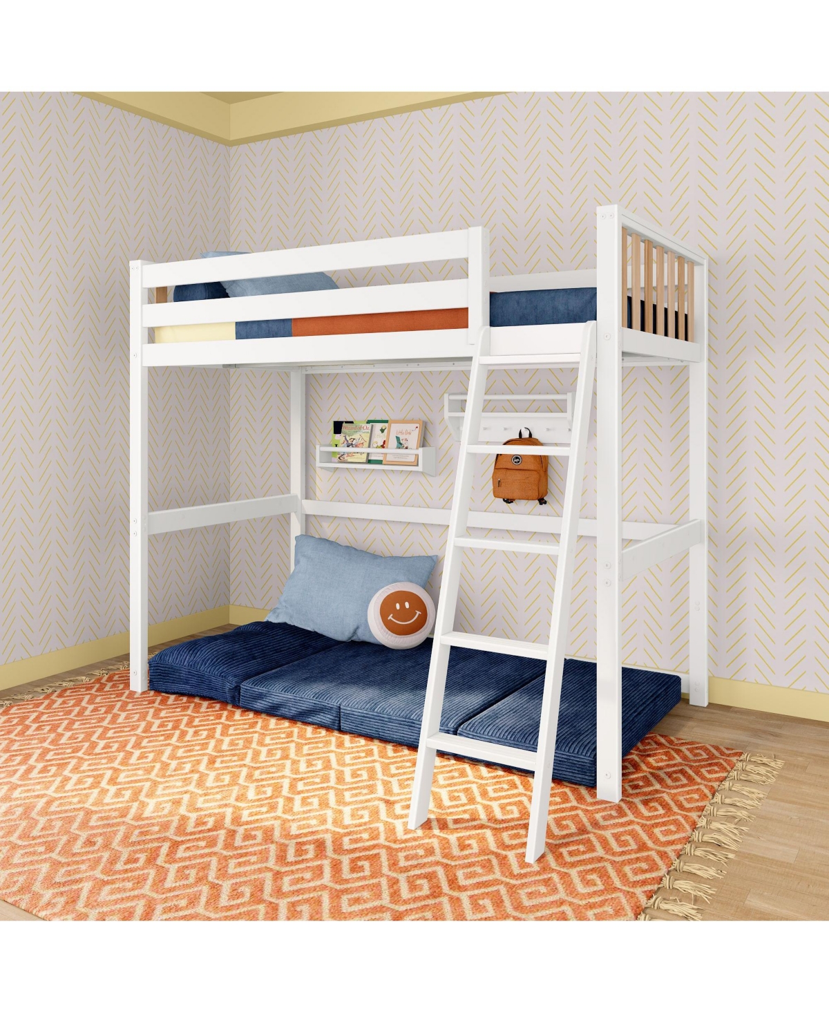Click here for Max and Lily Scandinavian High Loft - White/blonde prices