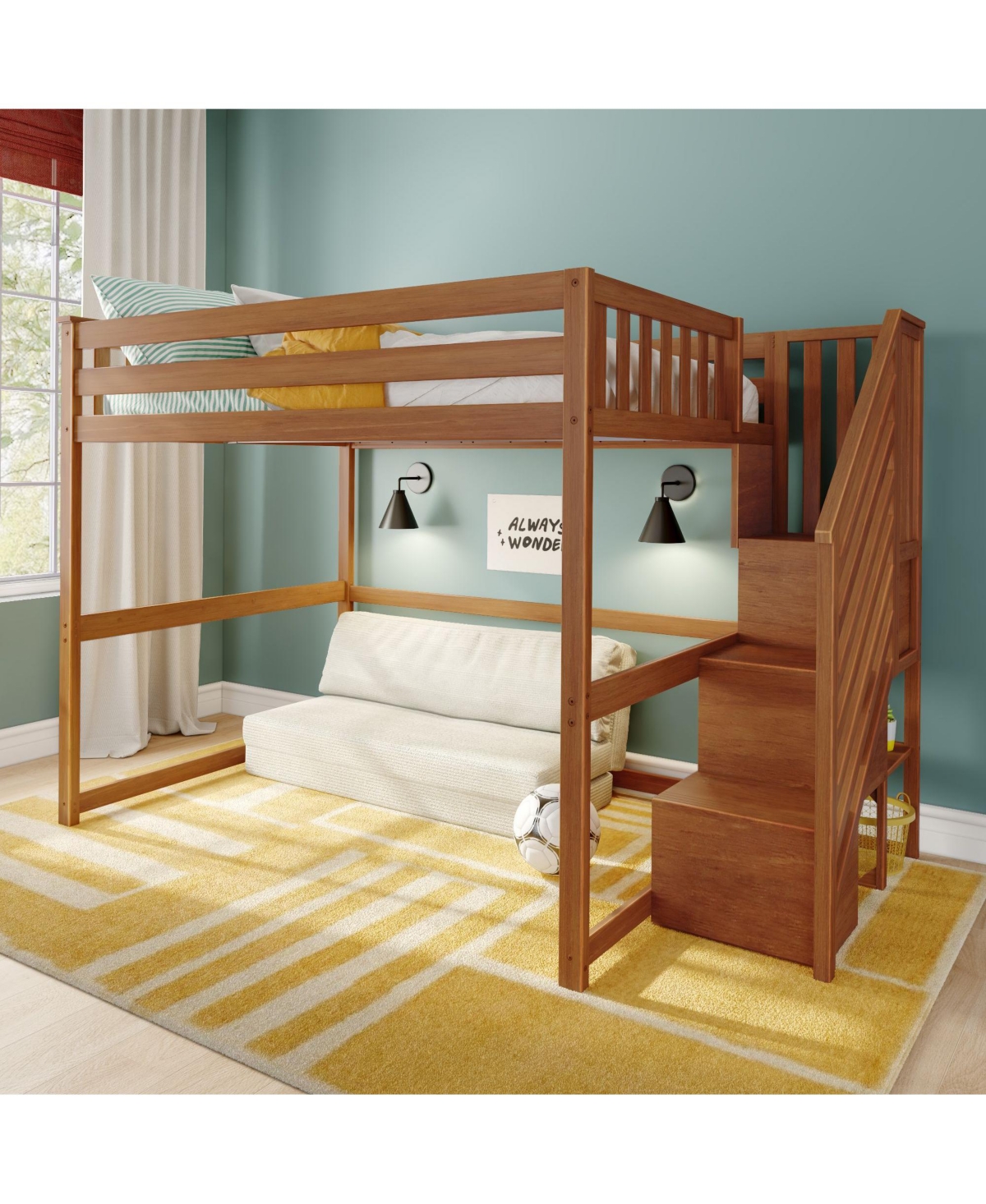 Click here for Max and Lily Classic Full High Loft wiith Staircas... prices