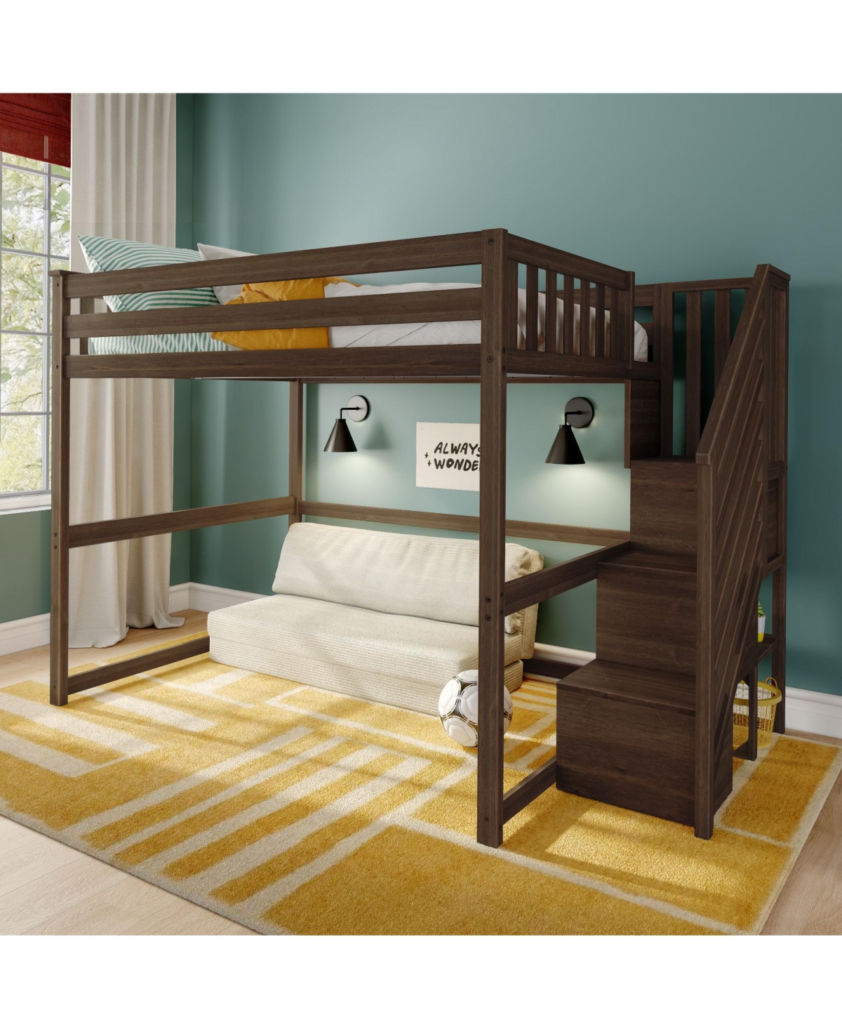 Click here for Max and Lily Classic Full High Loft wiith Staircas... prices