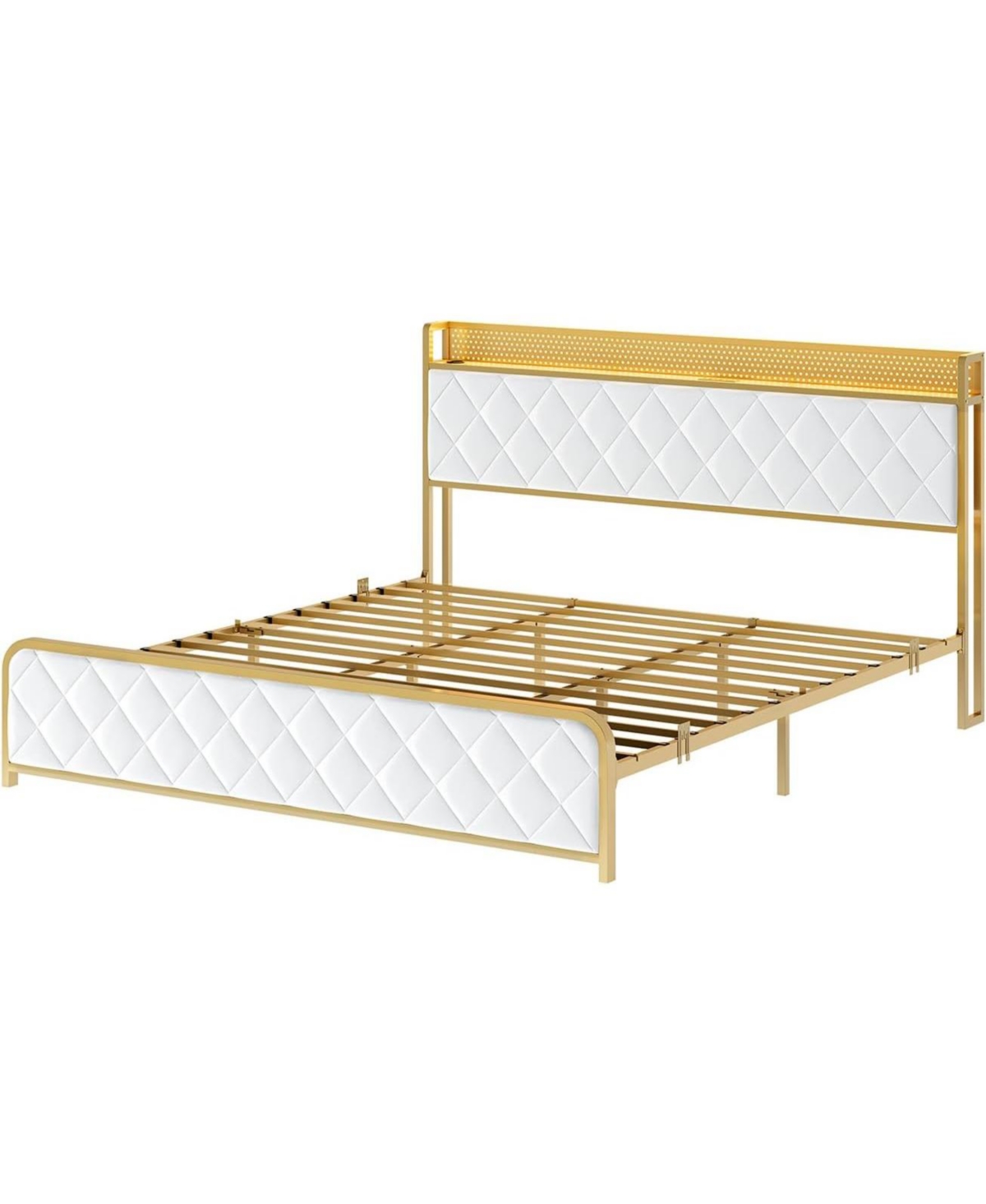 Click here for gaomon King Platform Bed Frame with Charging Stati... prices