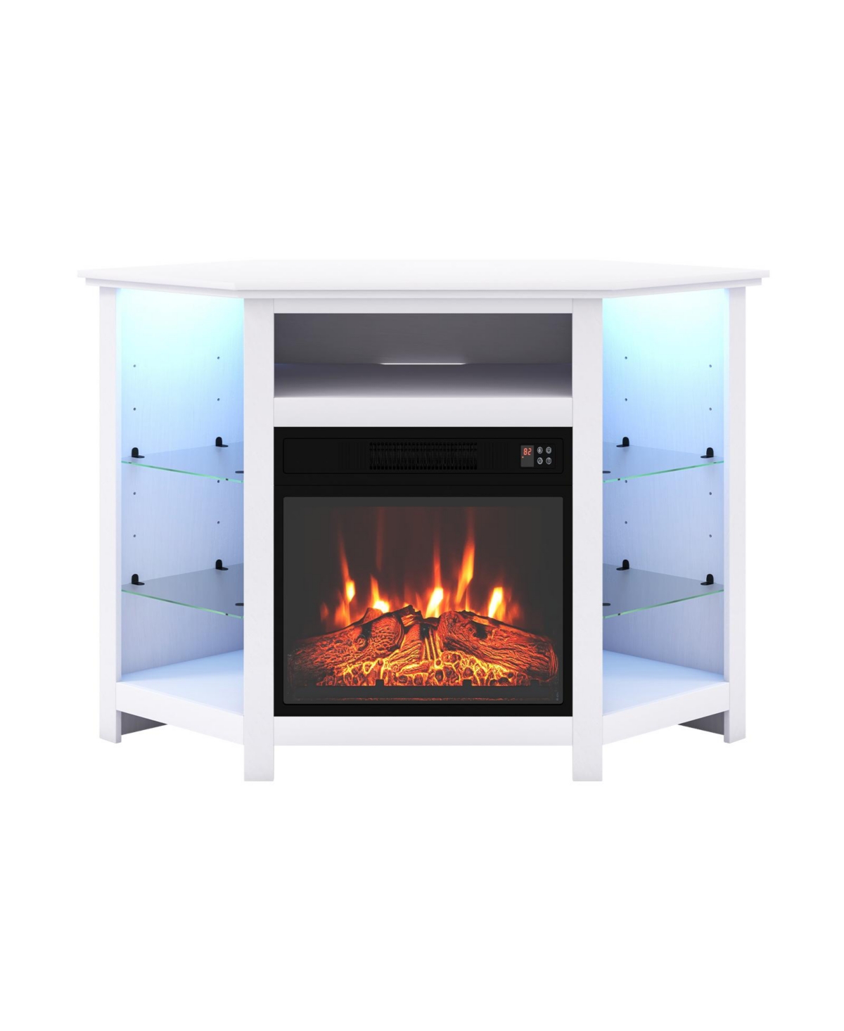 Click here for Gouun Corner Electric Fireplace Tv Stand with Led... prices