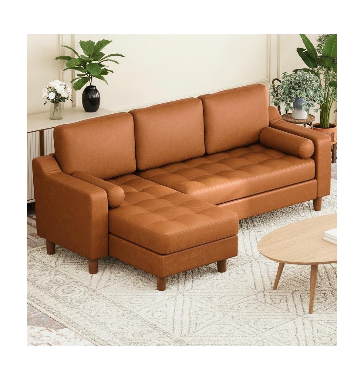 Click here for gaomon L-shape sectional sofa with convertible cha... prices