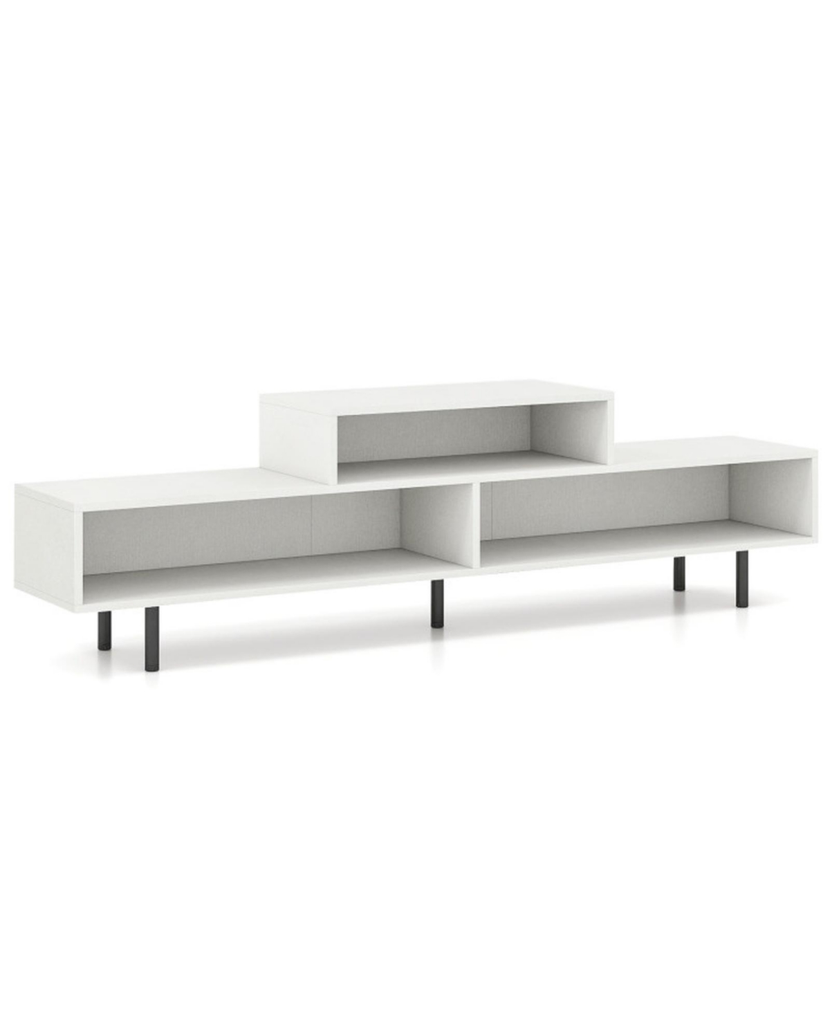 Click here for Gouun 63 in Open Cubby Tv Stand with 5-Leg Stabili... prices