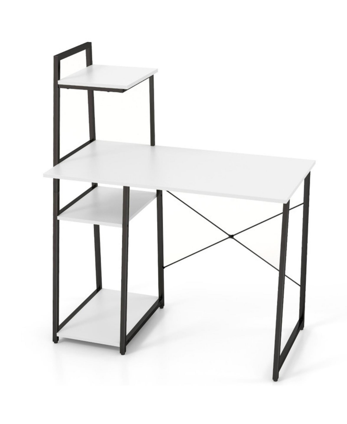 Click here for Gouun Computer Desk with 3-Tier Side Bookshelf  An... prices