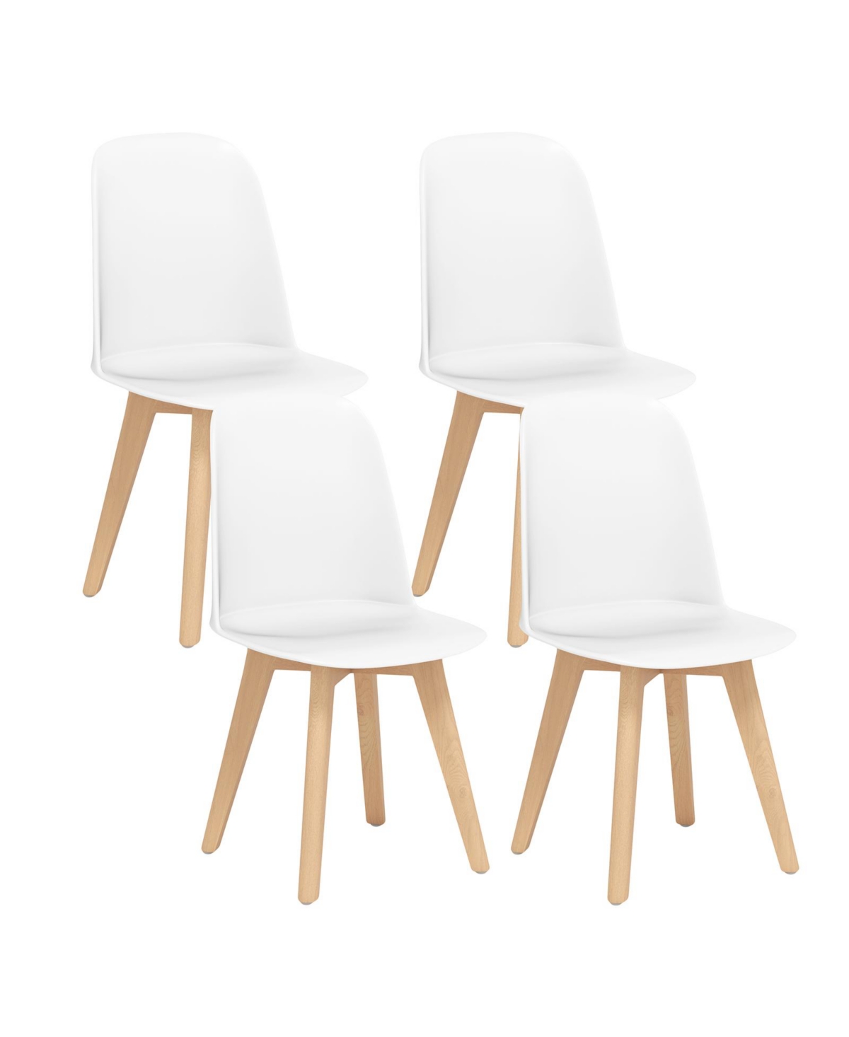 Click here for Gymax Modern Dining Chairs Set of 4 Armless Kitche... prices