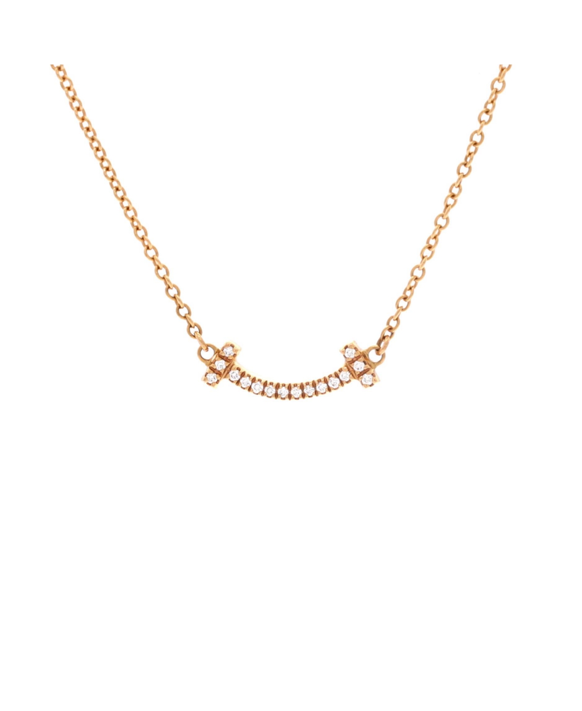Click here for Pre-Owned Tiffany and Co T Smile Pendant Necklace... prices
