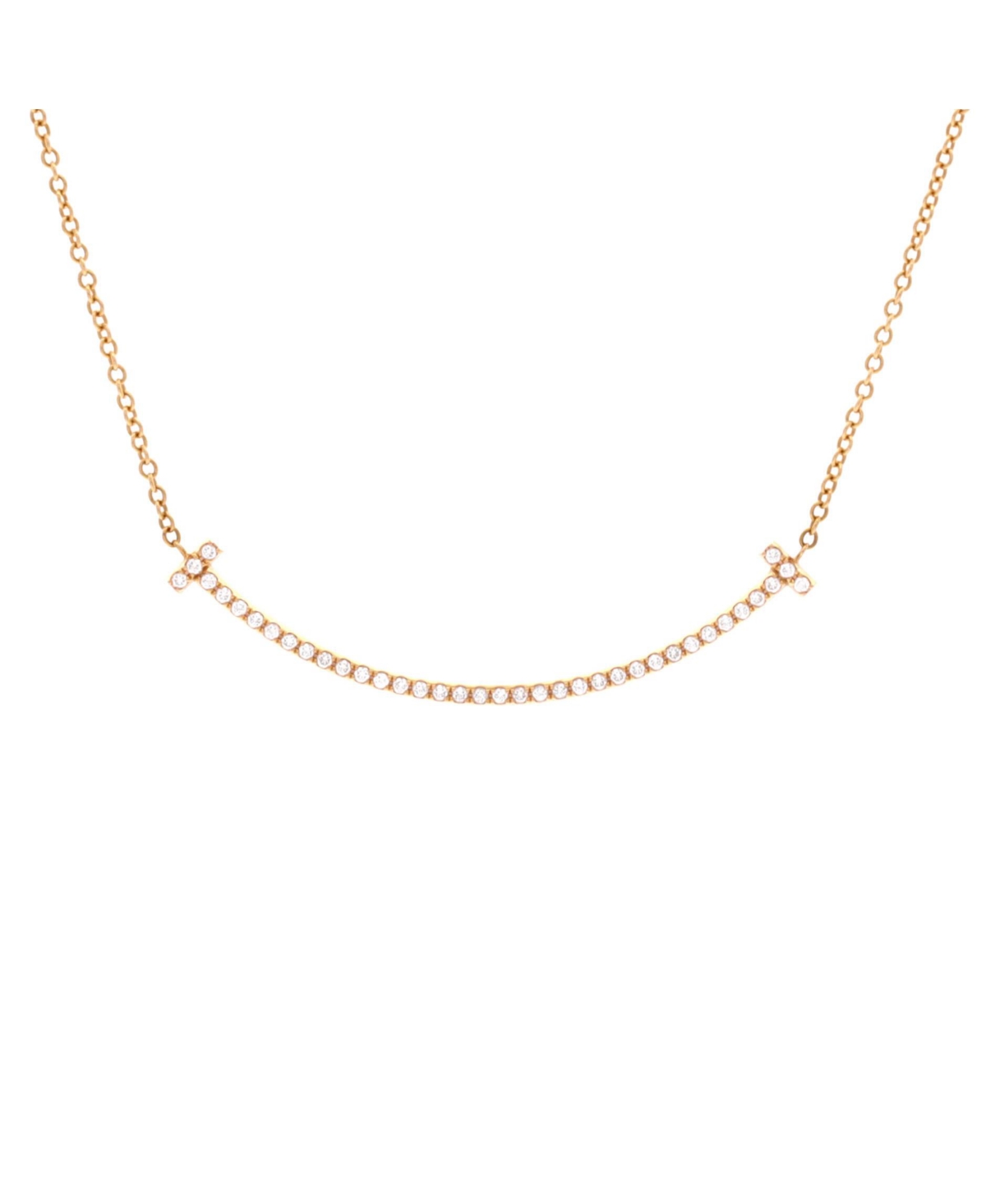 Click here for Pre-Owned Tiffany and Co T Smile Pendant Necklace... prices