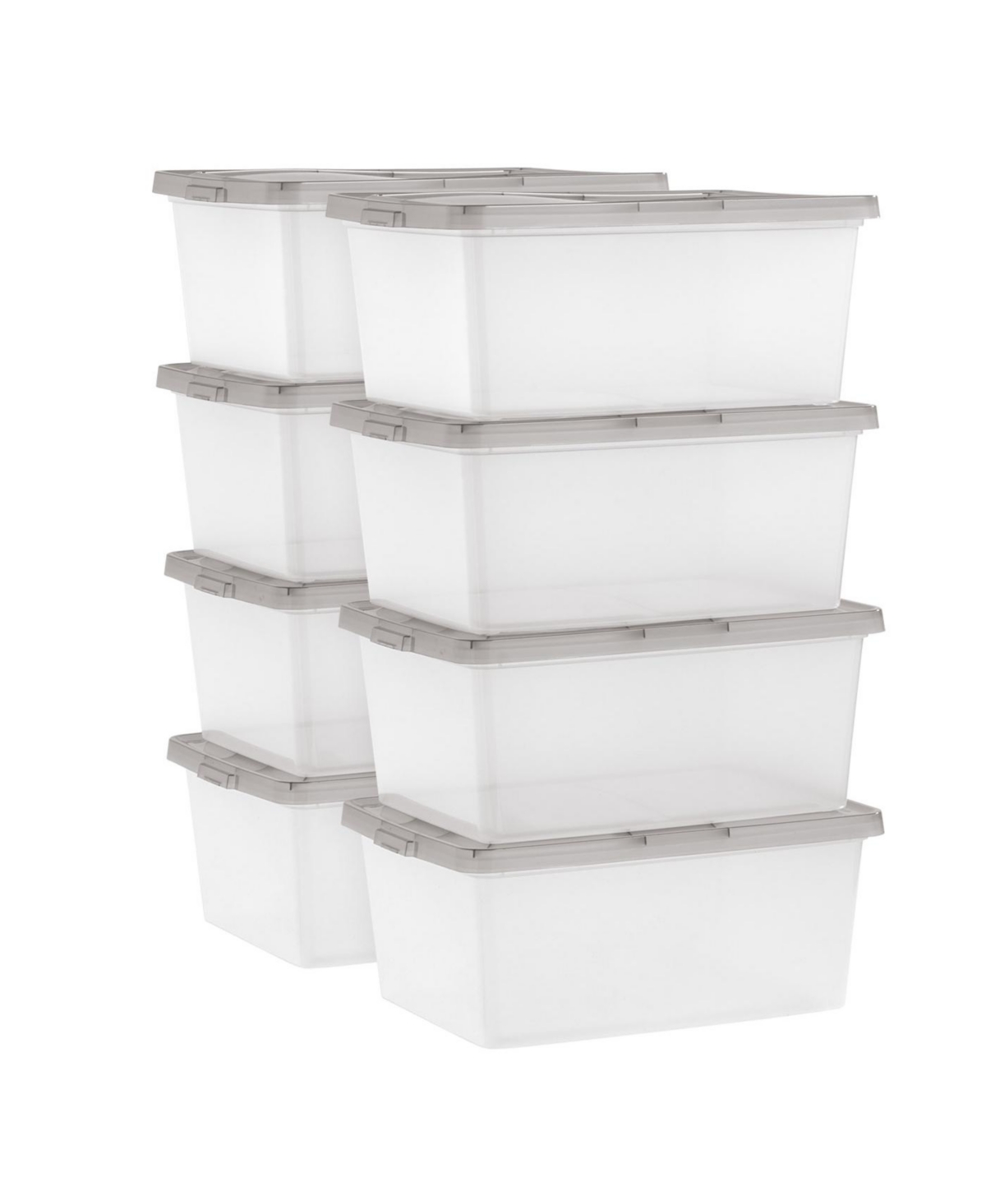 Click here for Iris Usa 8 Pack 17 Quart Clear Plastic Storage Box... prices