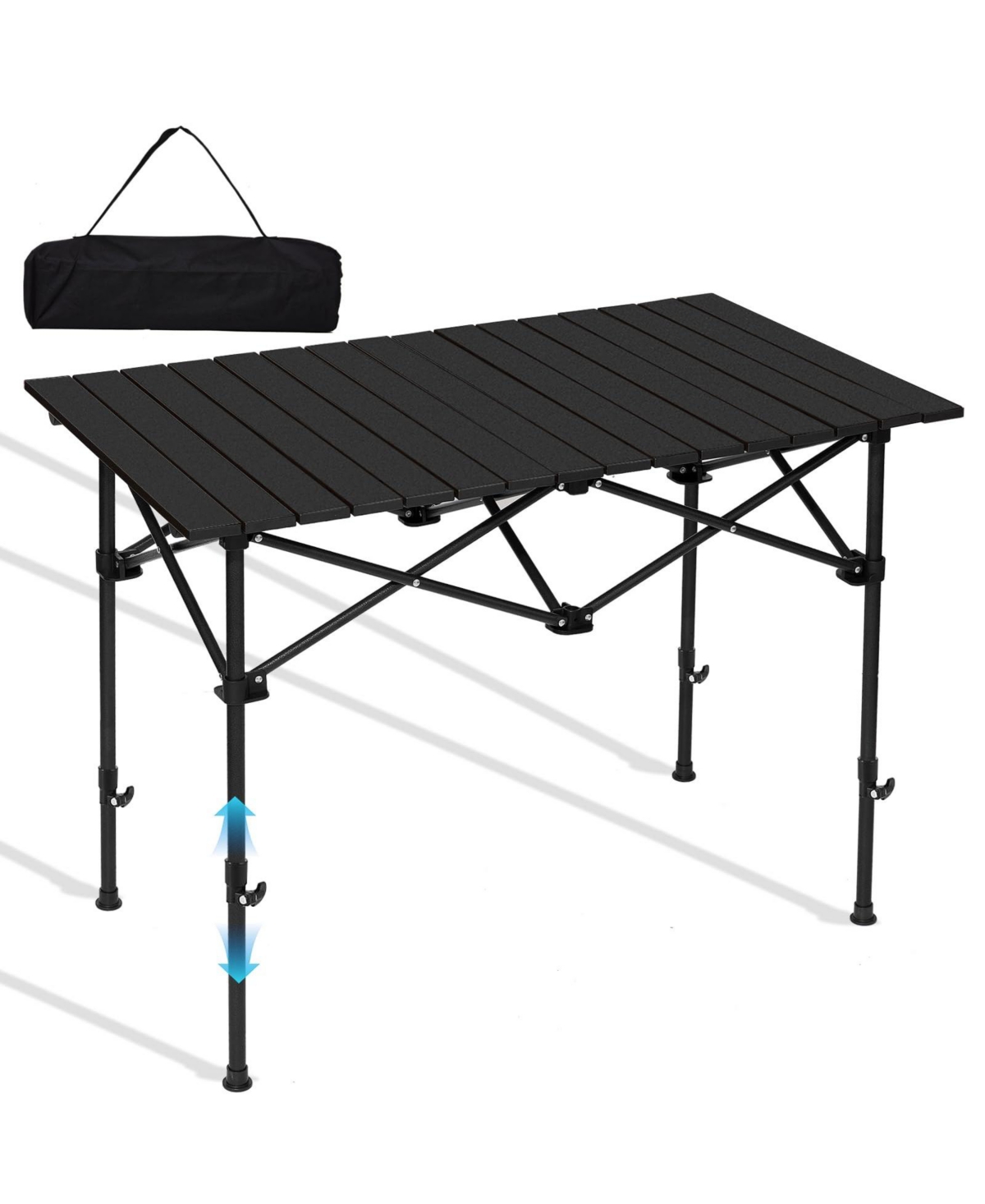 Click here for Gnuadz Camping Table Roll Up Fold Adjustable Heigh... prices