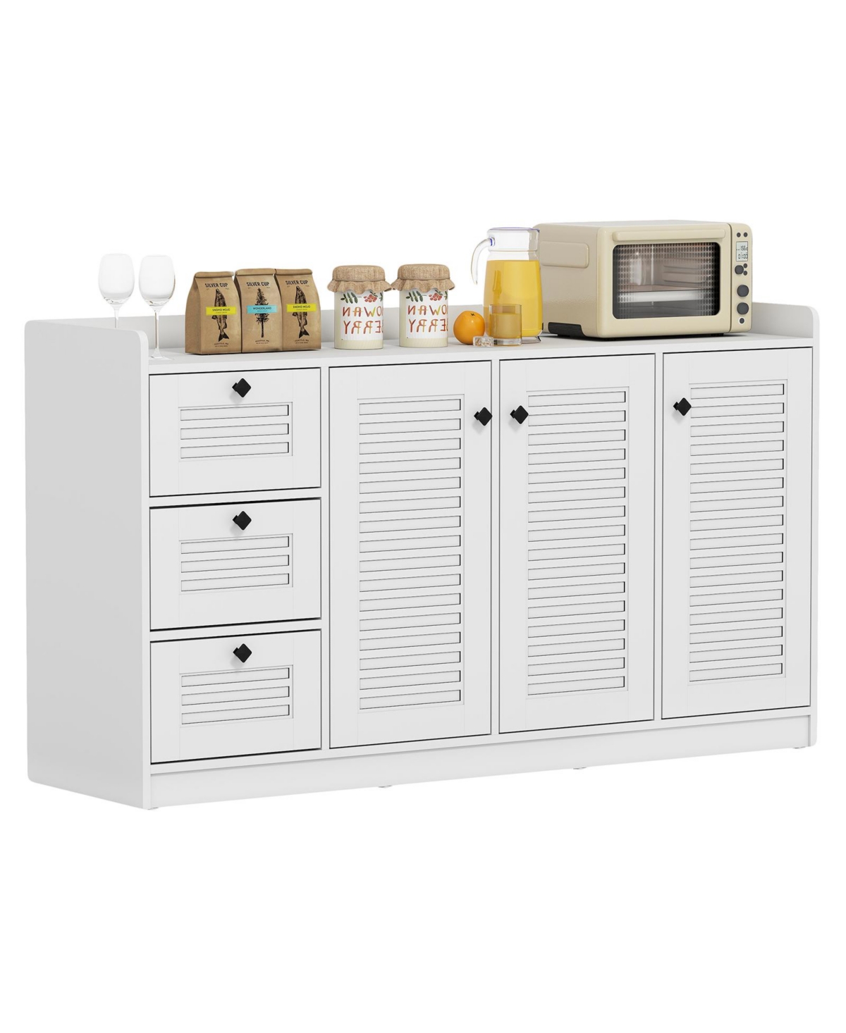Click here for Gouun Modern Buffet Cabinet with 3 Doors and Enclo... prices