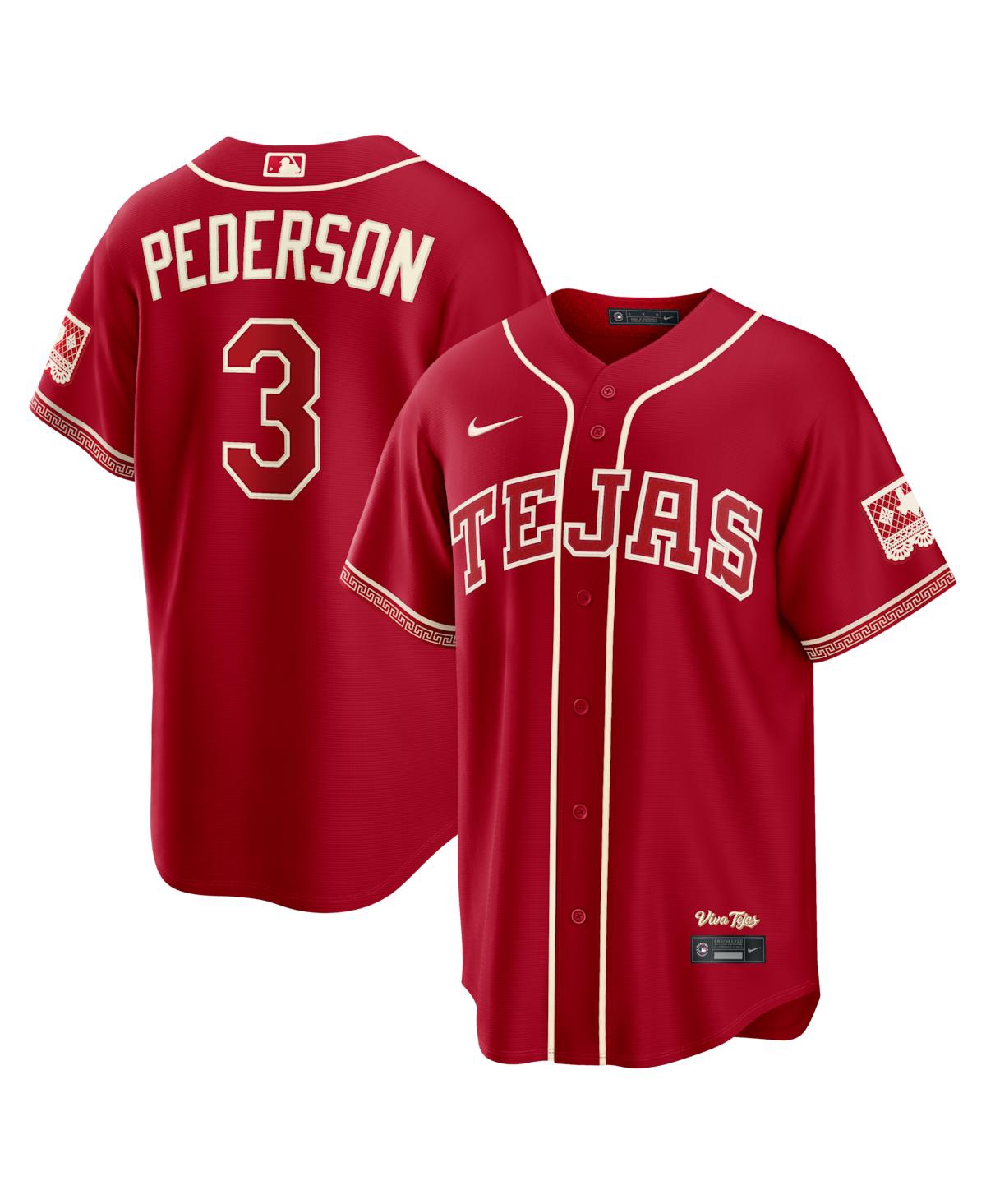 Click here for Nike Mens Joc Pederson Red Texas Rangers 2026 City... prices