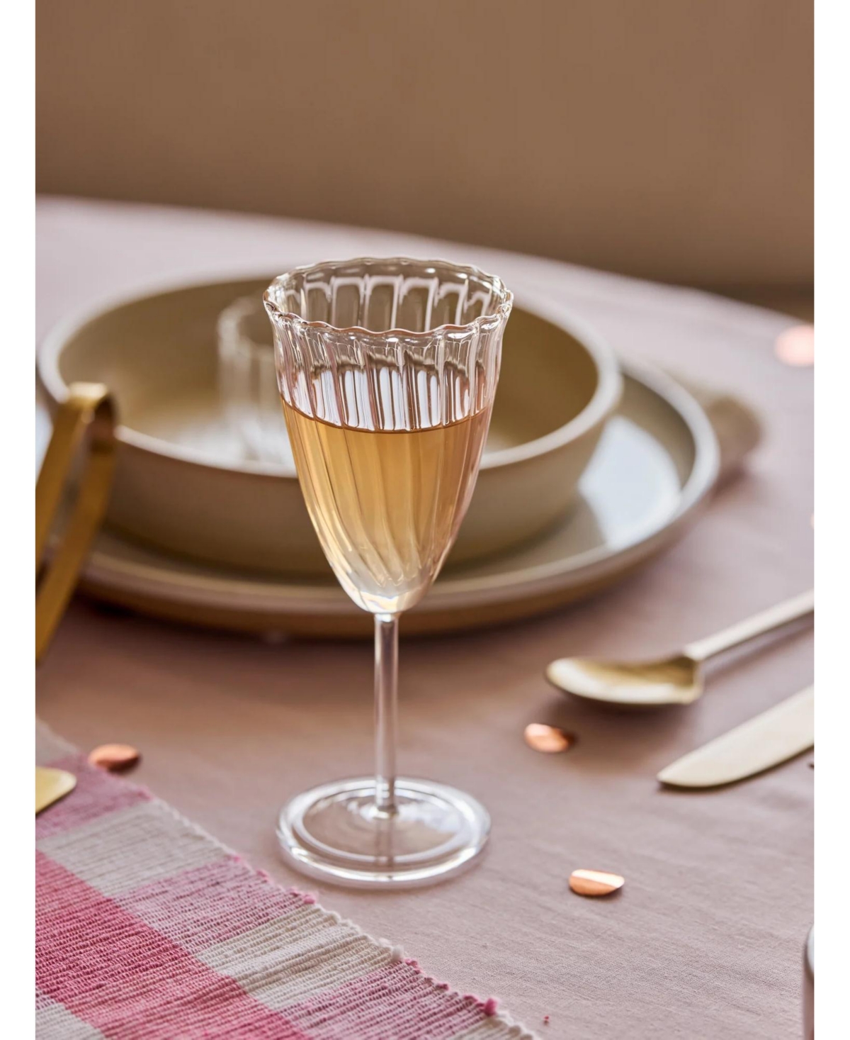 Click here for Fleck  Kira Stemware Champagne Flutes  Set of 2 -... prices