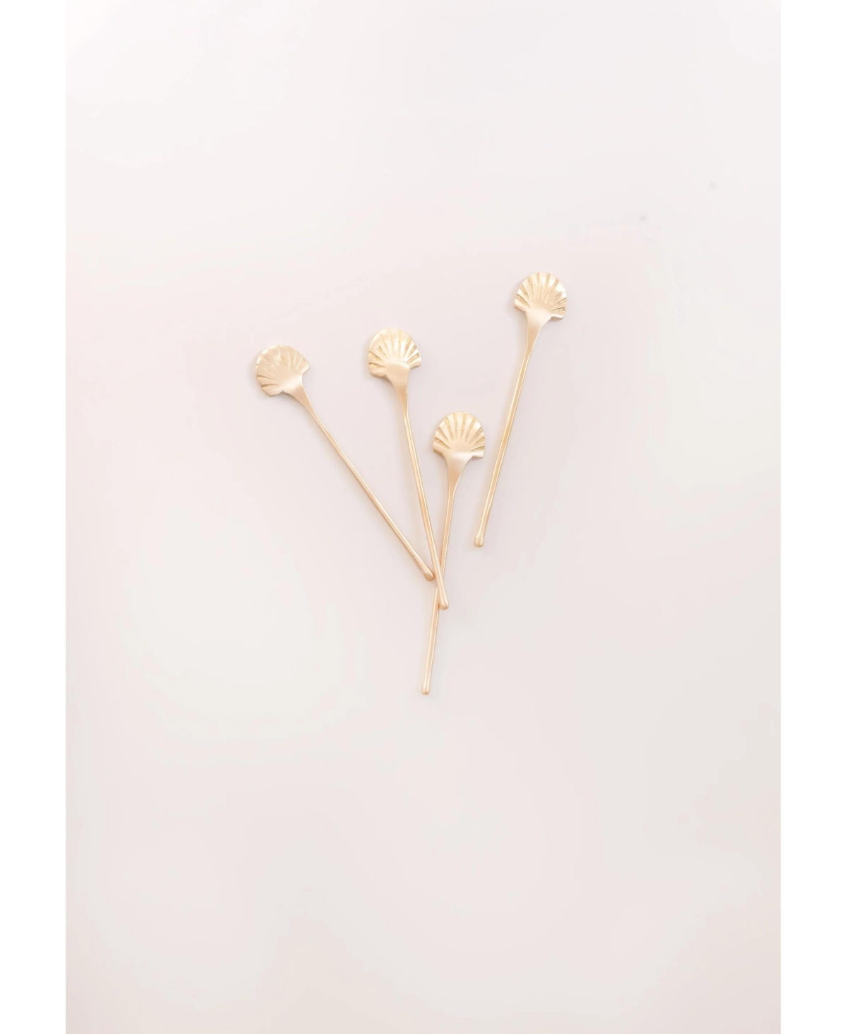 Click here for Fleck Fleck  S/4 Seashell Stirrers - Small - Gold prices