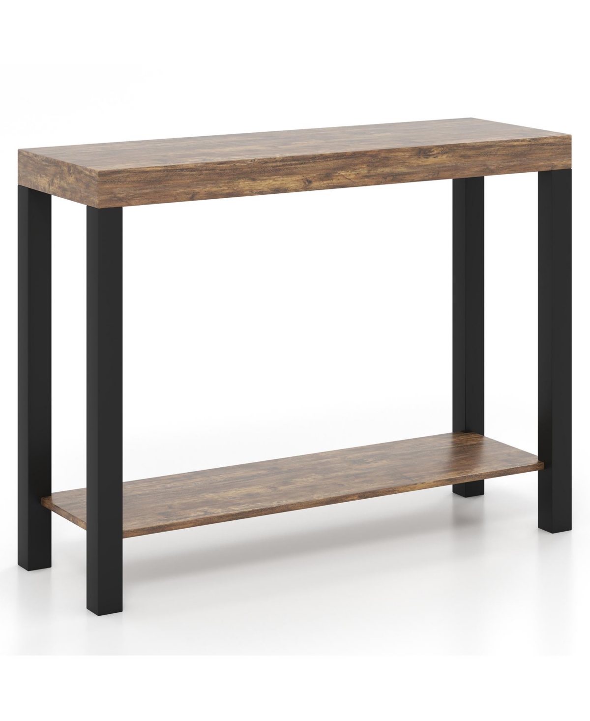 Click here for Sugift Two Tier Home Bar Table with Open Shelves a... prices