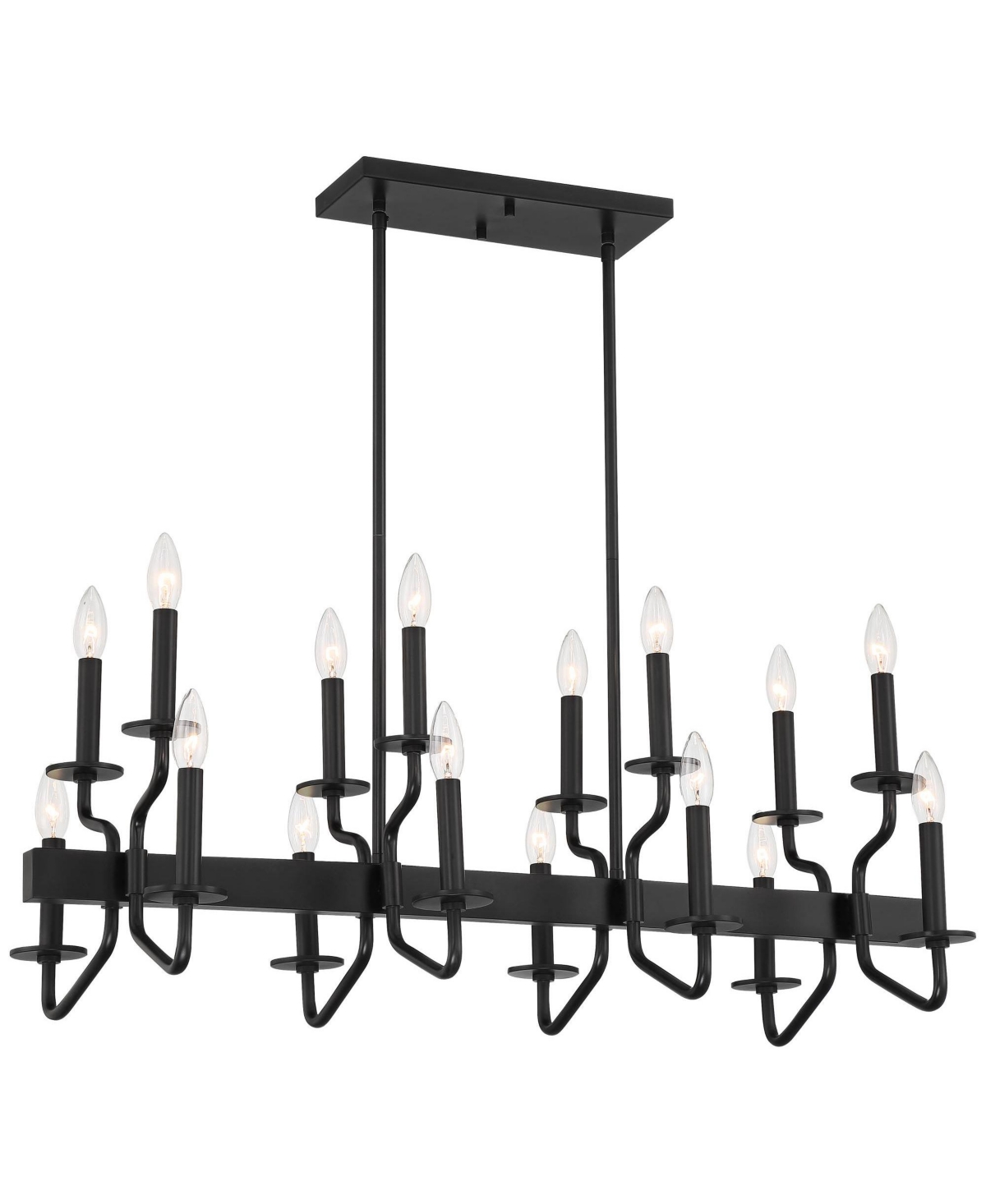 Click here for Franklin Iron Works Gloss Black Linear Pendant Cha... prices