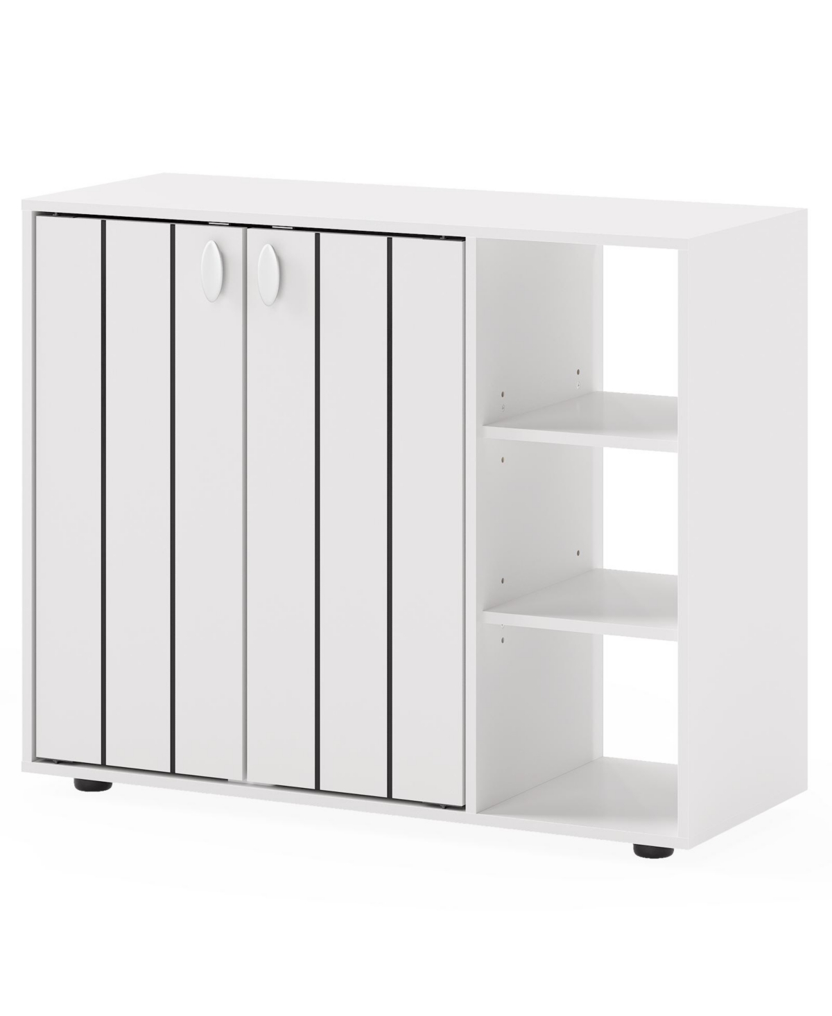 Click here for Sugift 3-Tier Shoe Cabinet with Doors with Adjusta... prices