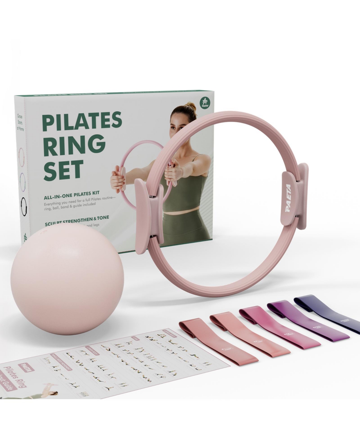 Click here for Mikolo Pilates Ring Set - 14 Magic Circle (38 lbs... prices