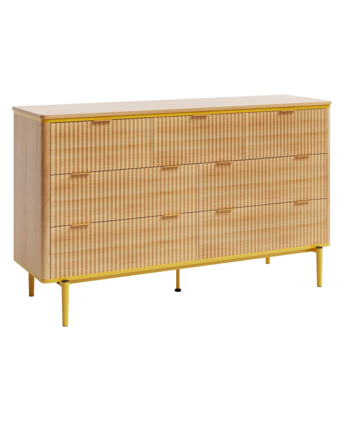 Click here for gaomon Bedroom 7-Drawer Dresser  54in Wide Fluted... prices