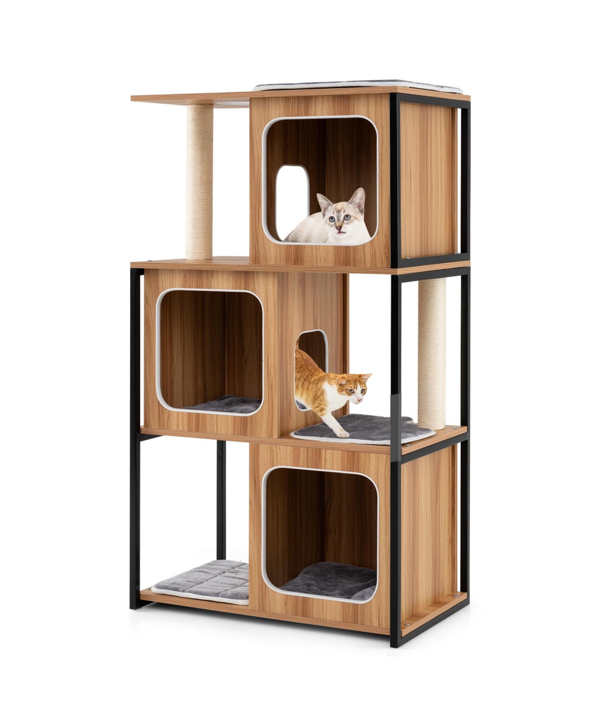 Click here for Cozito Cat Tree Modern with Metal Frame and Scratc... prices