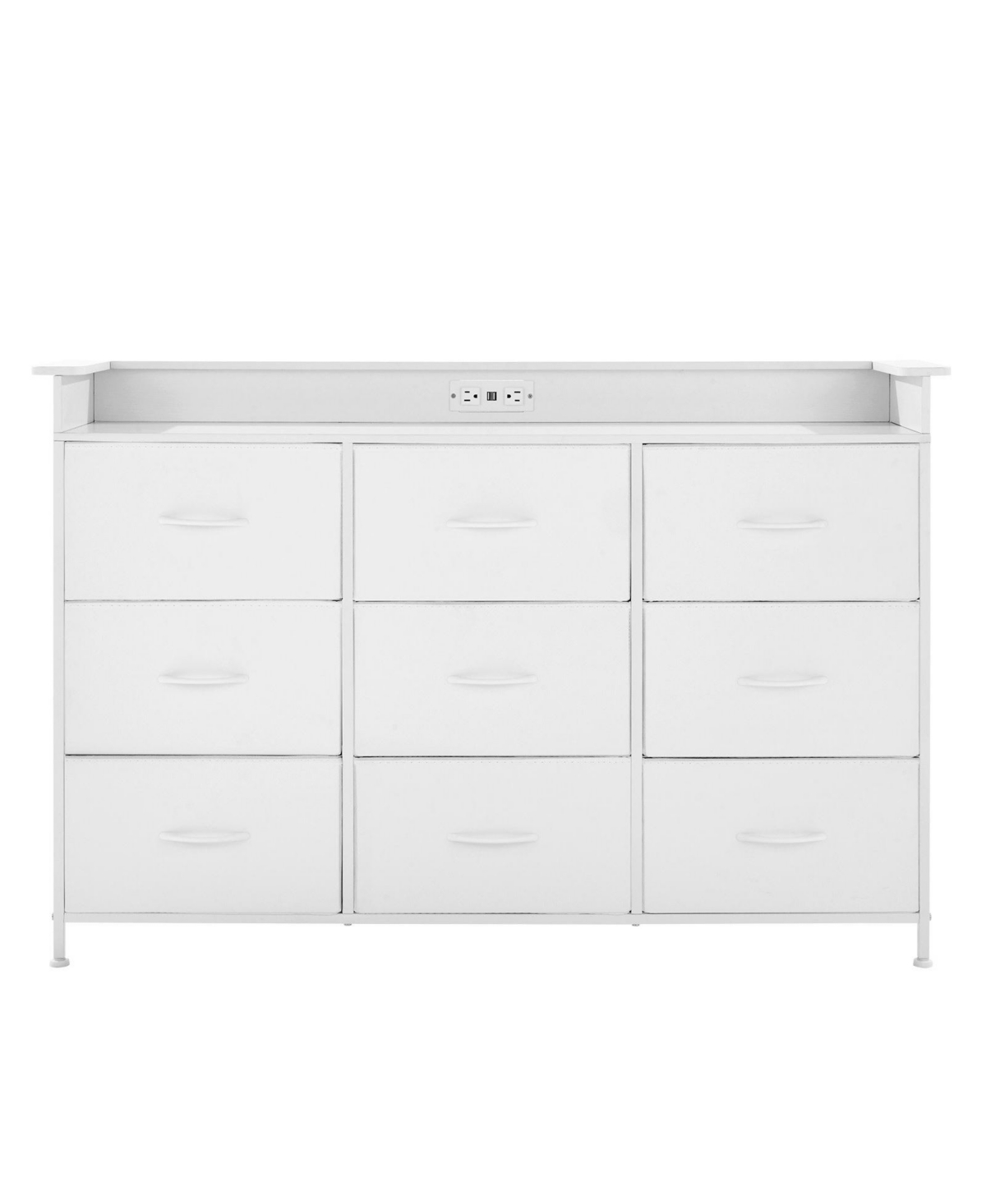 Click here for Gouun Led 9-Drawer Fabric Dresser with Built-In Ou... prices