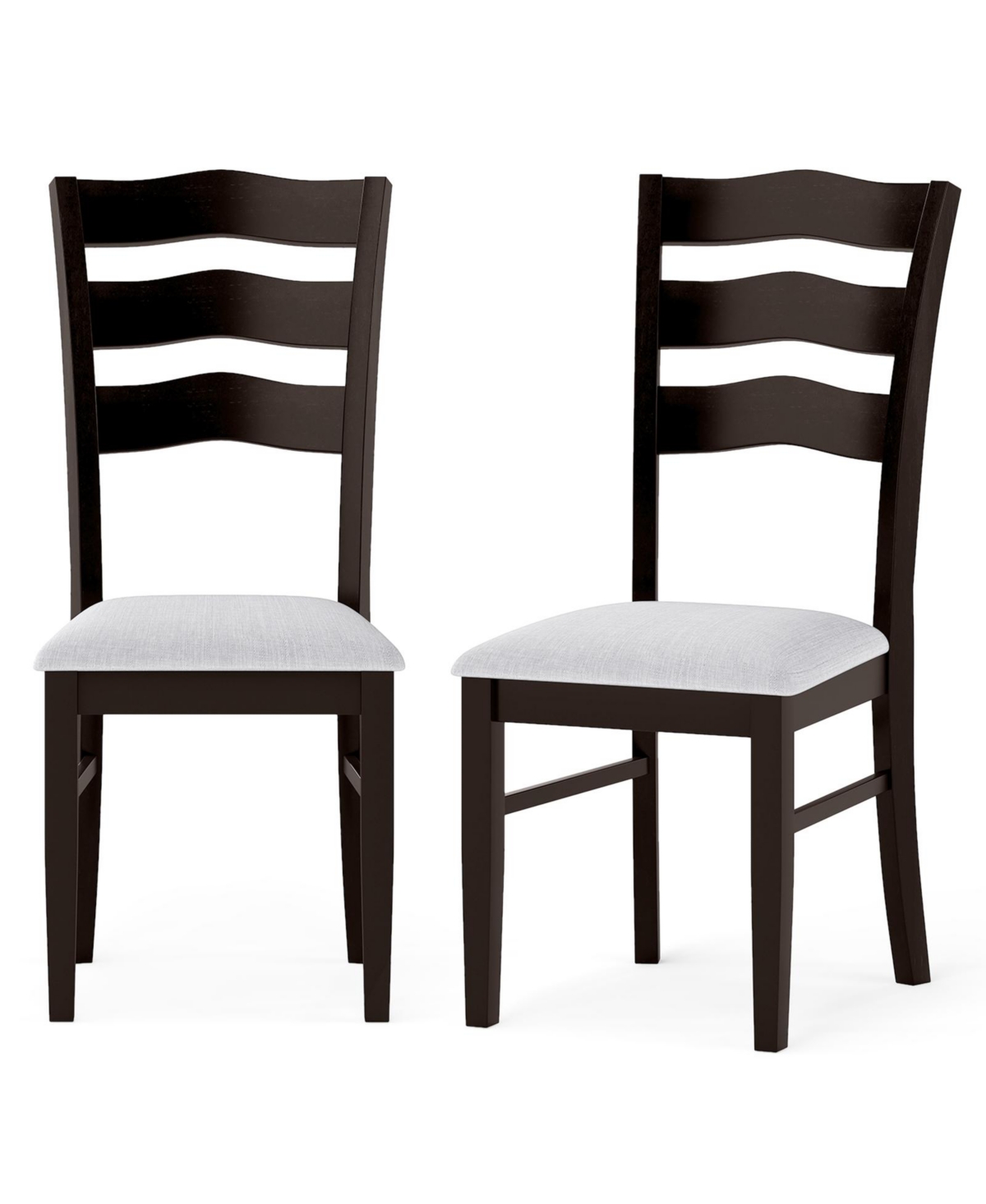 Click here for Gymax Dining Chairs Set of 2 Fabric Rubber Wood Le... prices