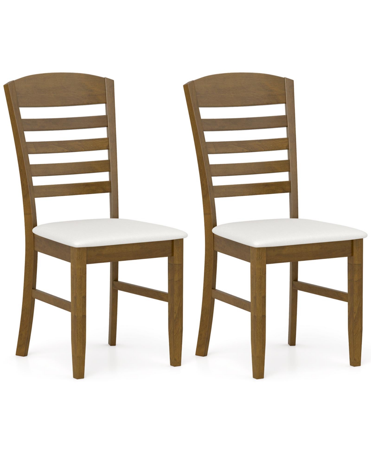 Click here for Sugift Dining Chairs Set of 2 with Rubber Wood Fra... prices