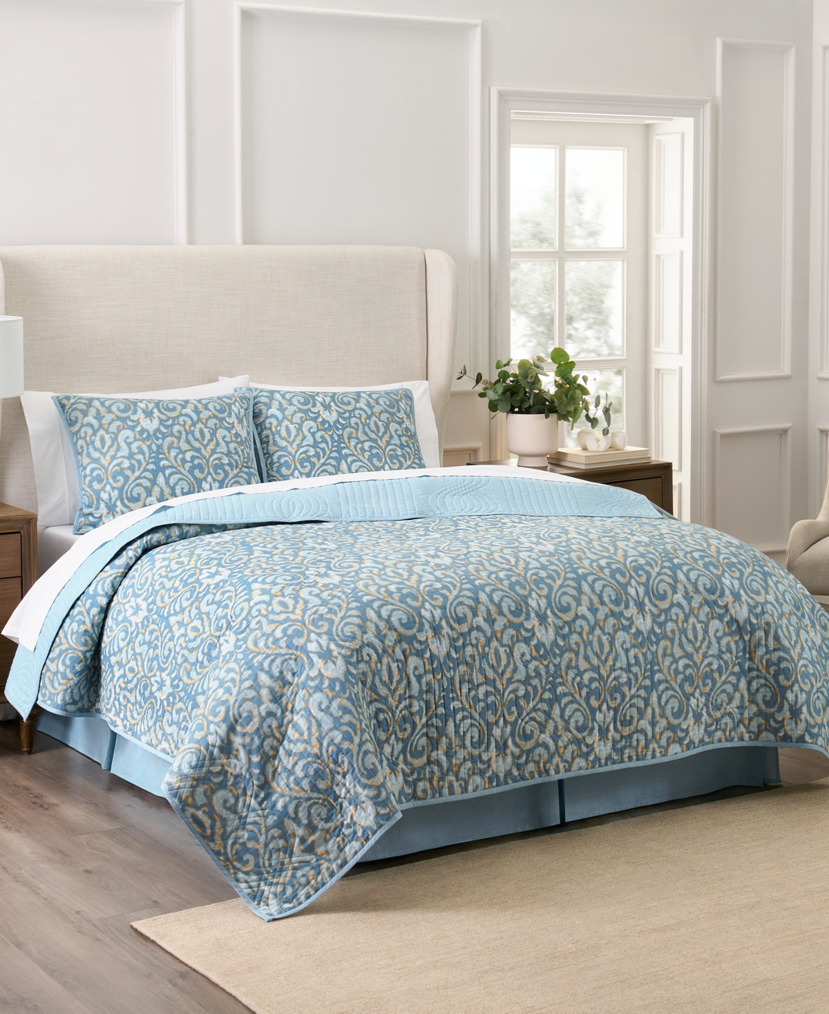 Click here for Waverly Kensington Cotton 4-Pc. Quilt Set  King -... prices