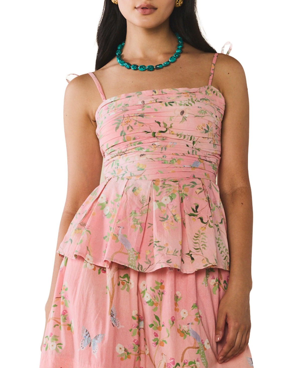 Click here for Eddy Womens Remi Top - Peony peacock x larsen mcdo... prices