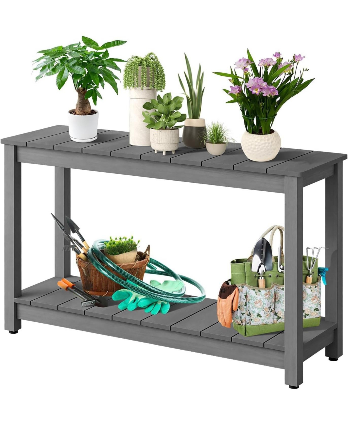 Click here for gaomon 48 Inch 2-Shelf Console Table  Indoor Outdo... prices