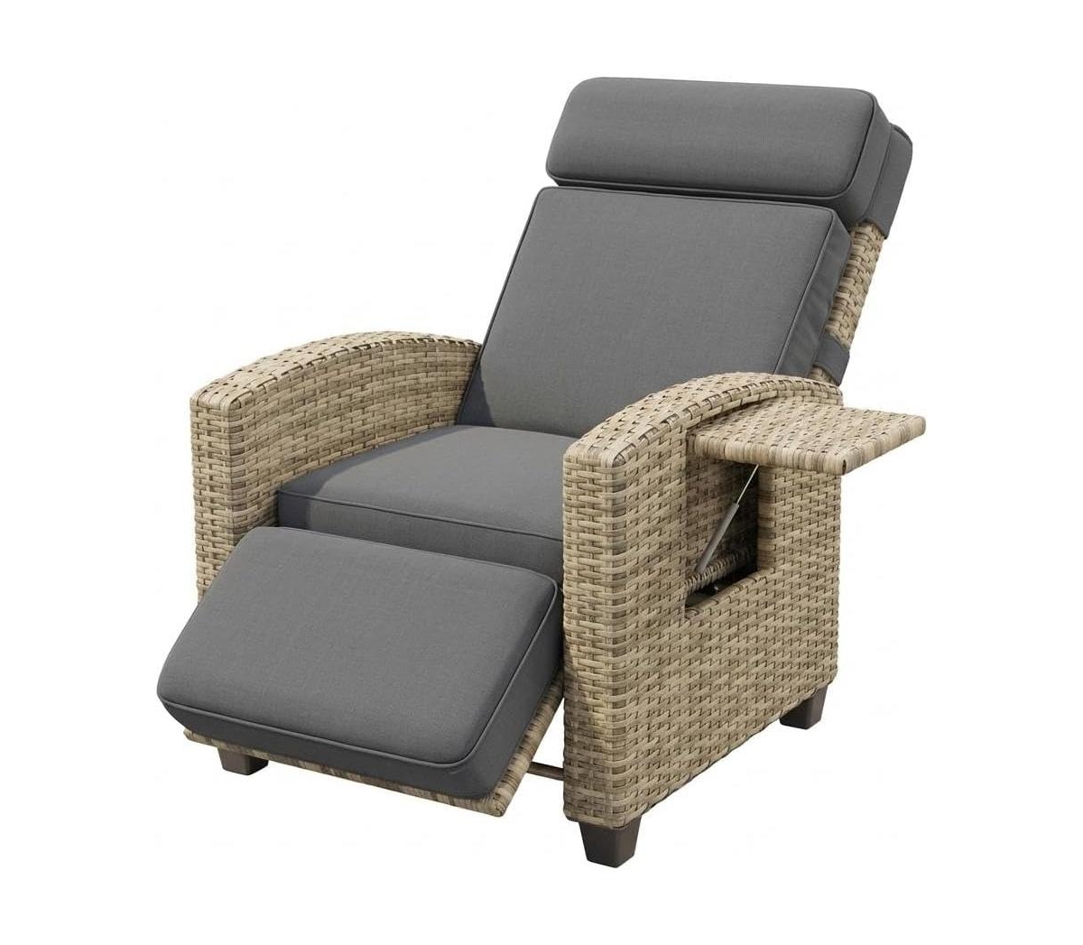Click here for gaomon Outdoor Patio Recliner Chair with Side Tabl... prices
