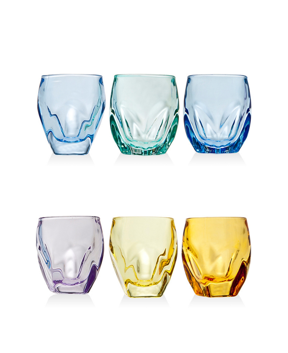 Click here for Godinger Stockholm Colored Shot Glasses  Set of 6... prices