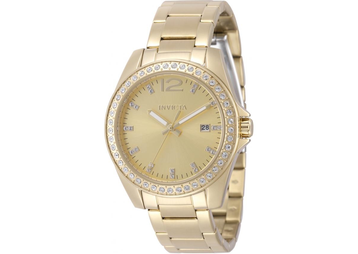 Click here for Invicta Womens 49847 Angel Quartz PC32 Gold Dial W... prices