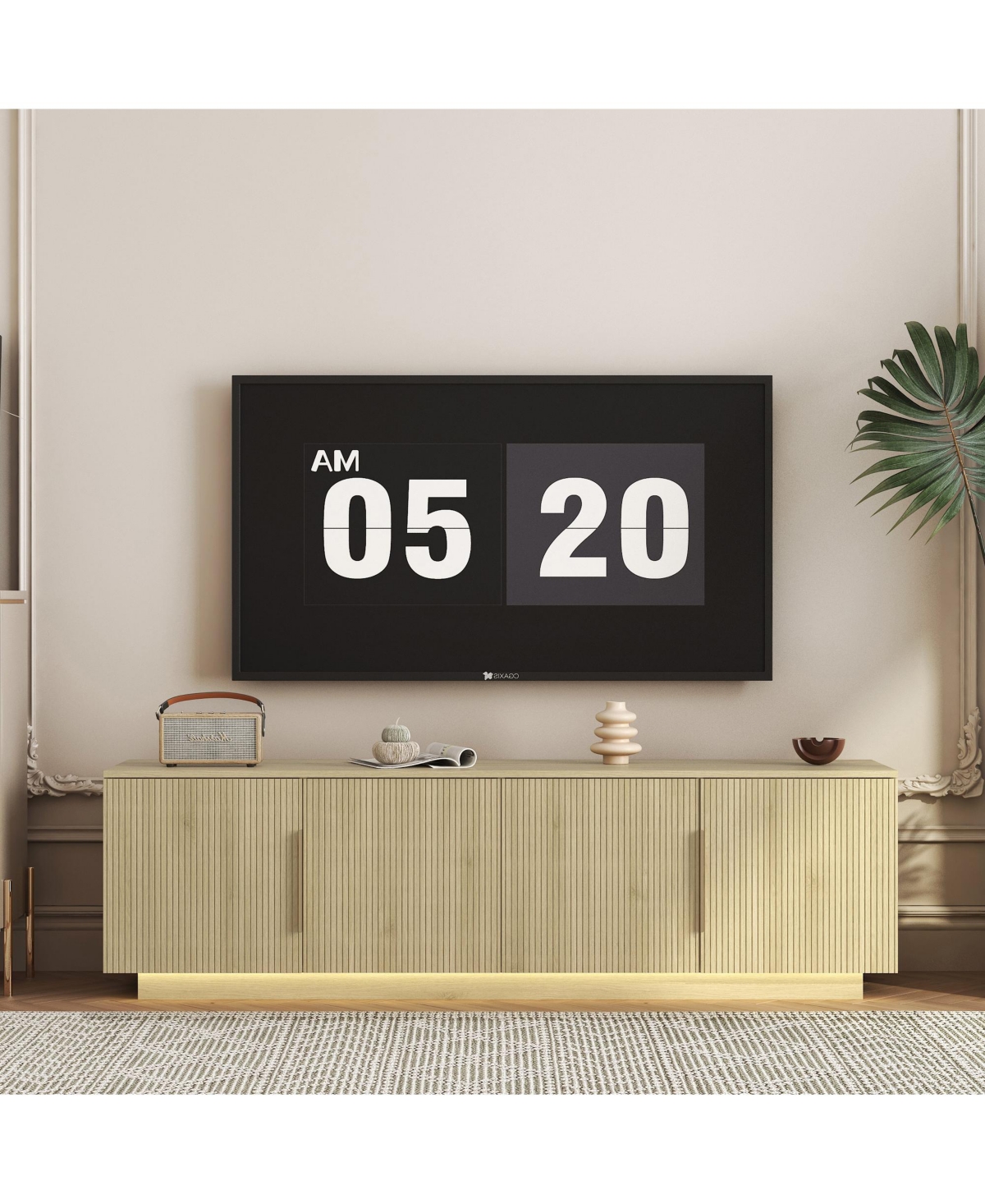 Click here for Rainsken Tv Stand with Storage  68 Modern Wooden M... prices